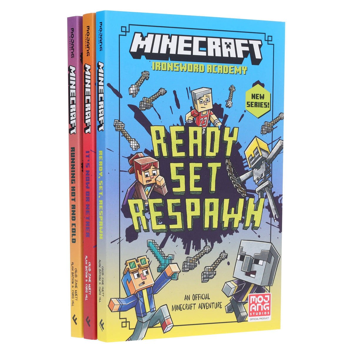 Minecraft Ironsword Academy Series by Mojang AB 3 Books Collection Set ...