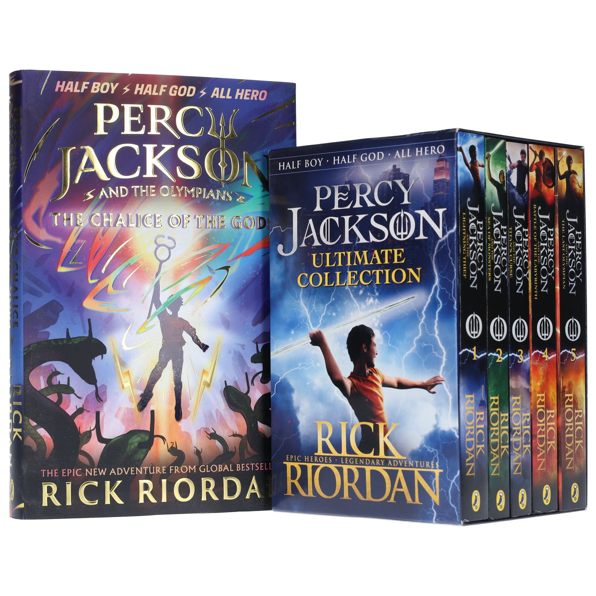 Percy Jackson by Rick Riordan 6 Books Collection Set - Ages 9-14 - Pap ...