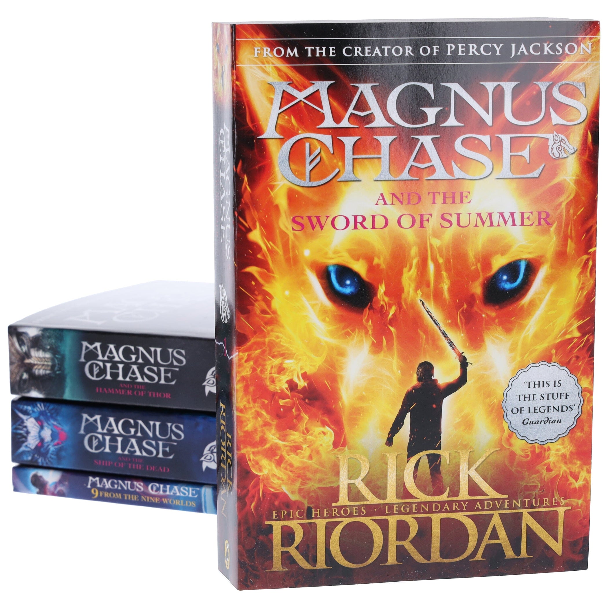 Rick Riordan Magnus Chase Series 4 Books Collection Set - Ages 9- 11 ...