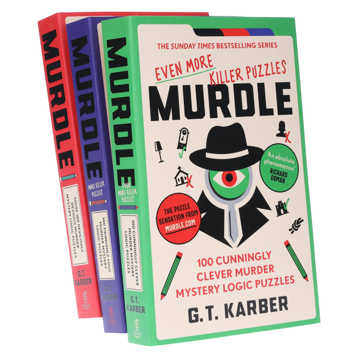 Murdle Puzzle Series By G.T Karber 3 Books Collection Set - Fiction - — Books2Door