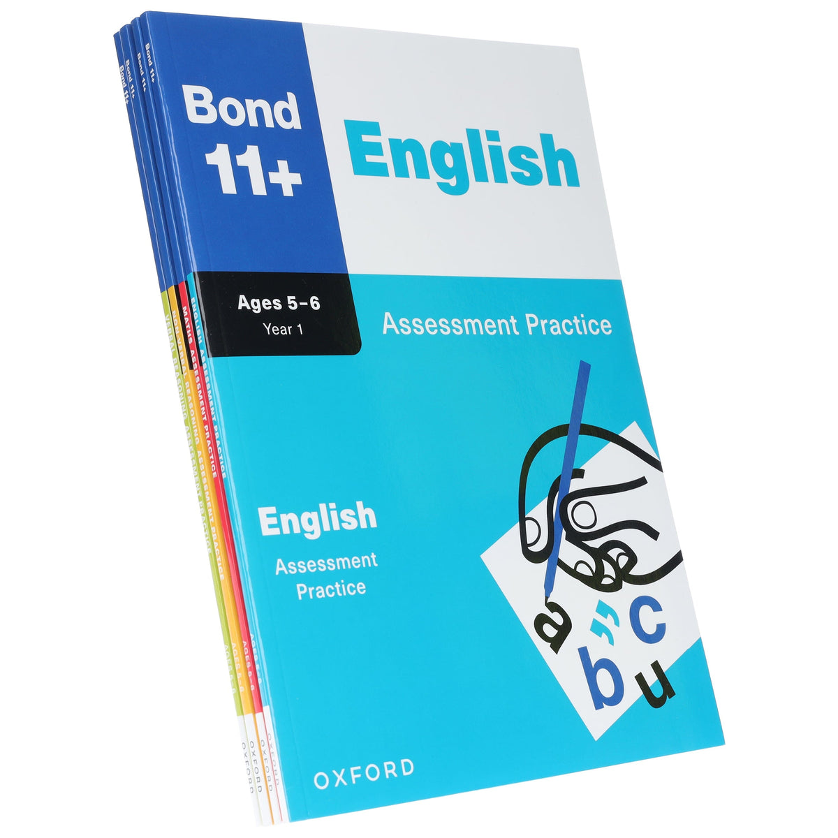 Bond 11+ Assessment Practice Year 1 (Ages 5-6) By Oxford: 4 Books Coll ...