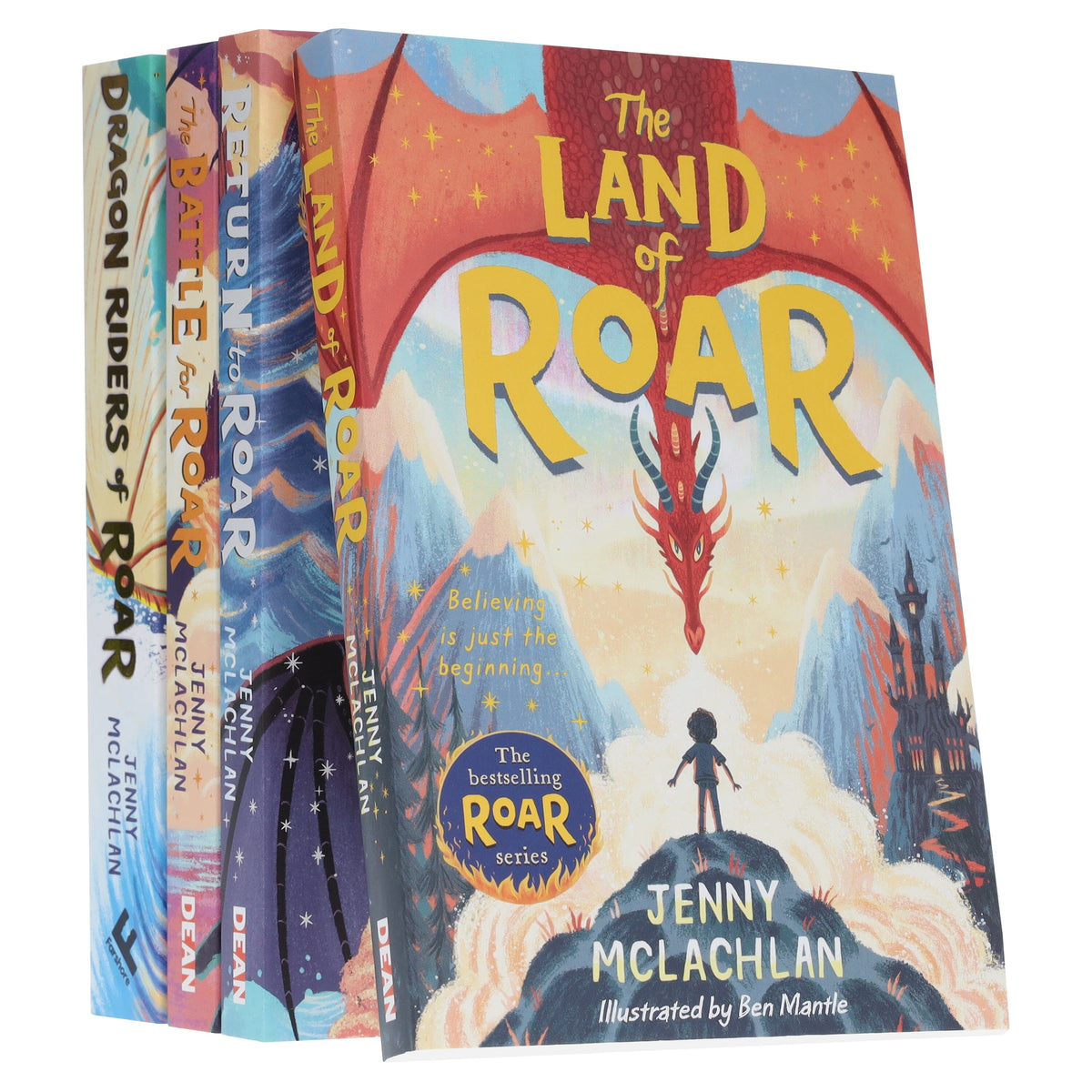 The Land of Roar Series by Jenny McLachlan Illustrated 4 Books Collect ...