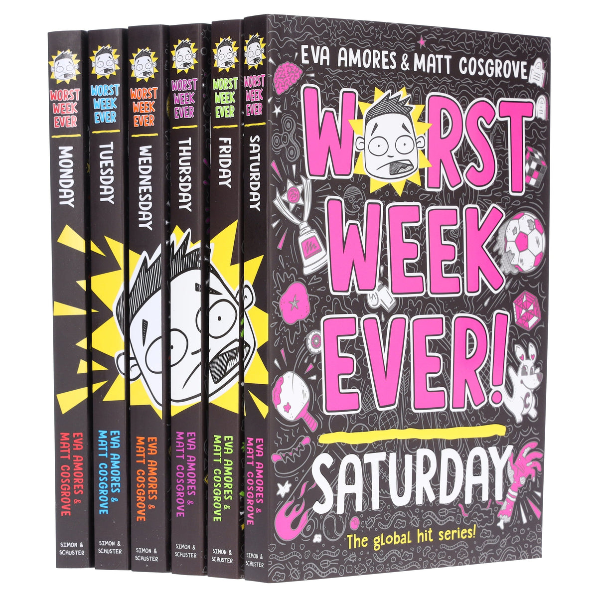 Worst Week Ever! Series By Eva Amores And Matt Cosgrove 6 Books Collec ...