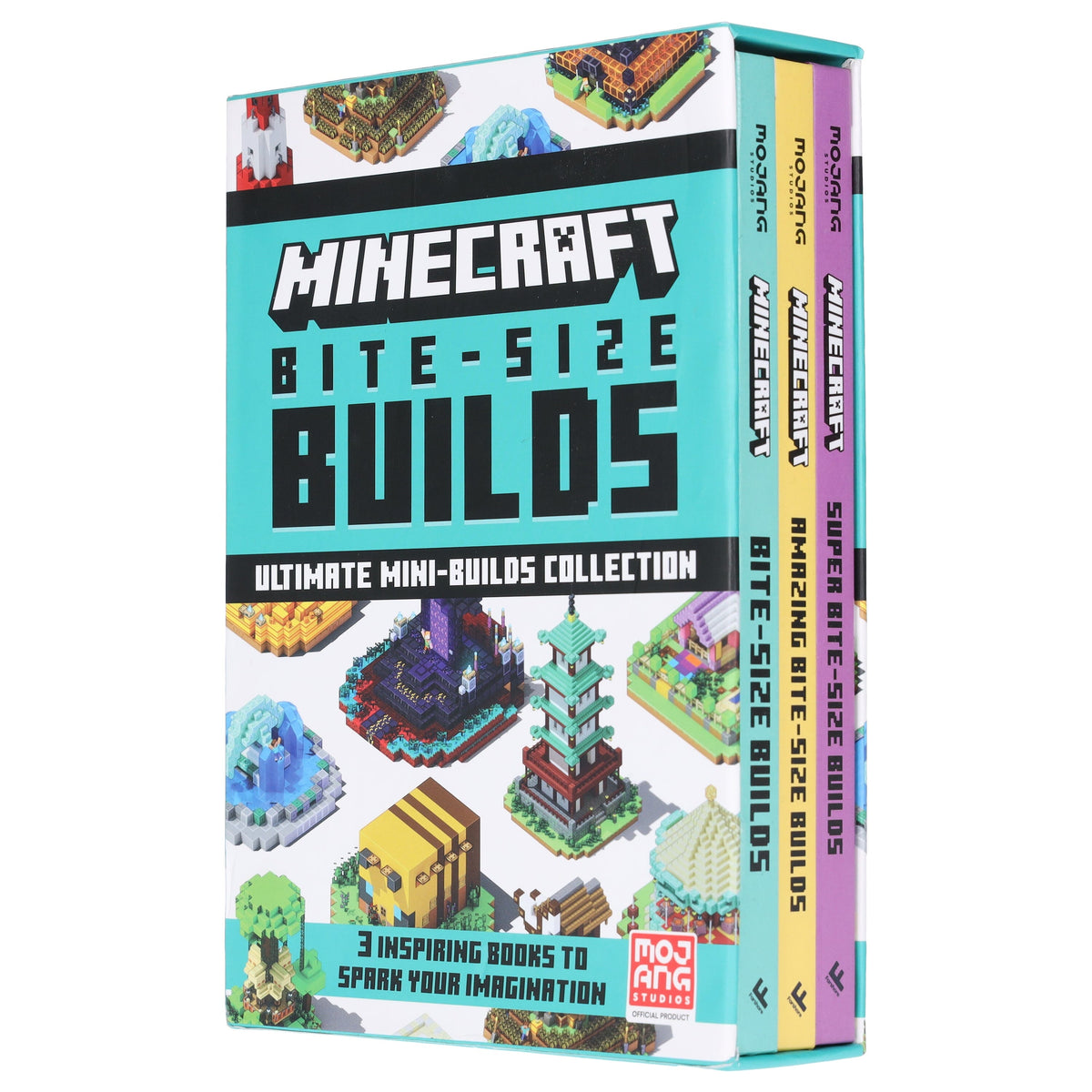 Minecraft Bite-Size Builds by Mojang AB 3 Books Collection Box Set - A ...