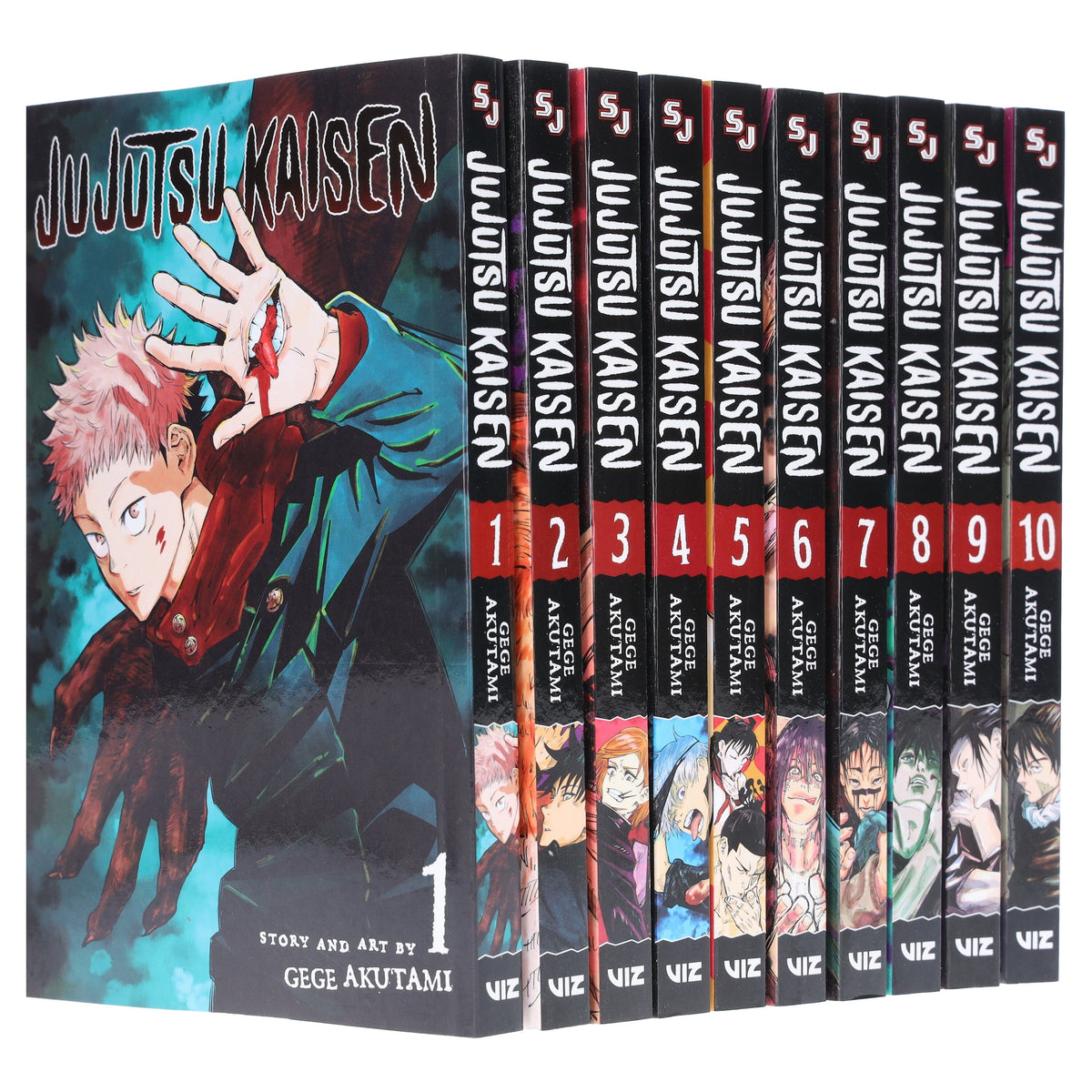 Jujutsu Kaisen by Gege Akutami: Volume 1-10 Collection 10 Books Manga ...