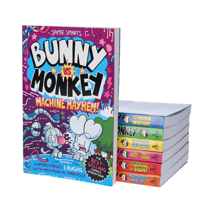 Bunny vs Monkey by Jamie Smart 5 Books Set — Books2Door