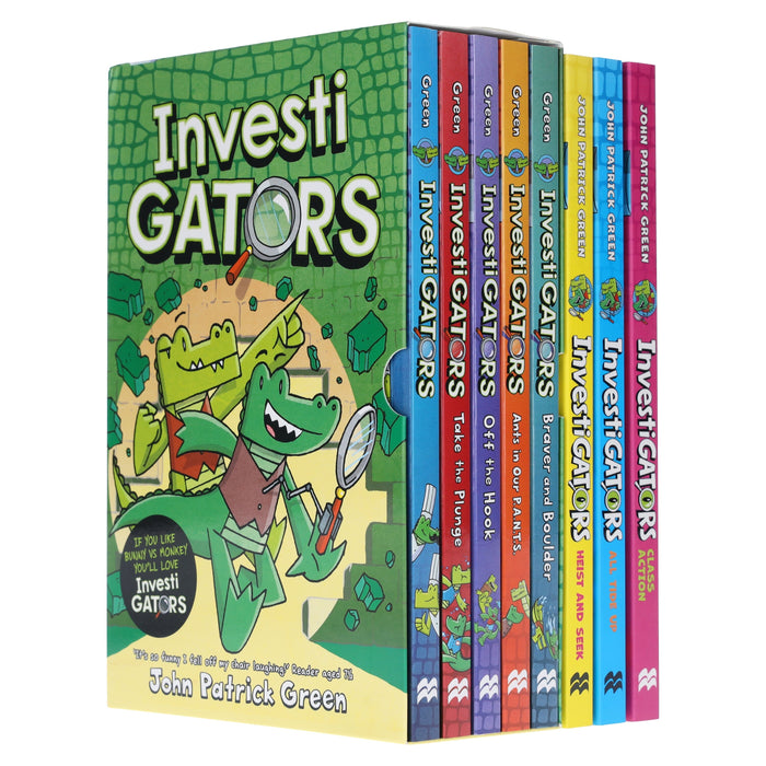 InvestiGators Series by John Patrick Green Illustrated 8 Books Collect ...