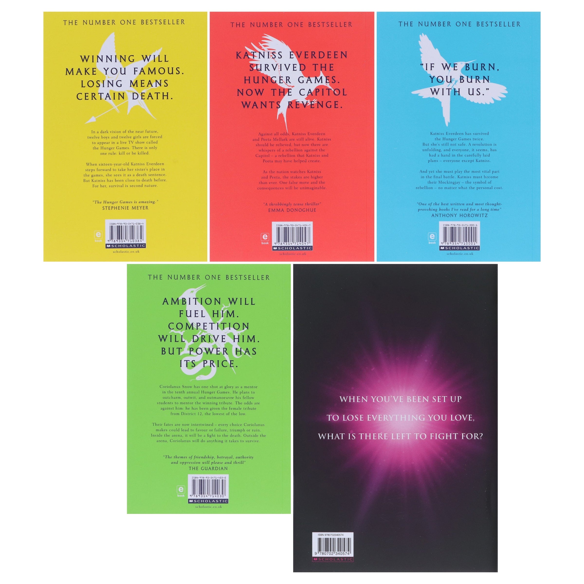 The Hunger Games Series by Suzanne Collins: 5 Books Collection Set - A ...