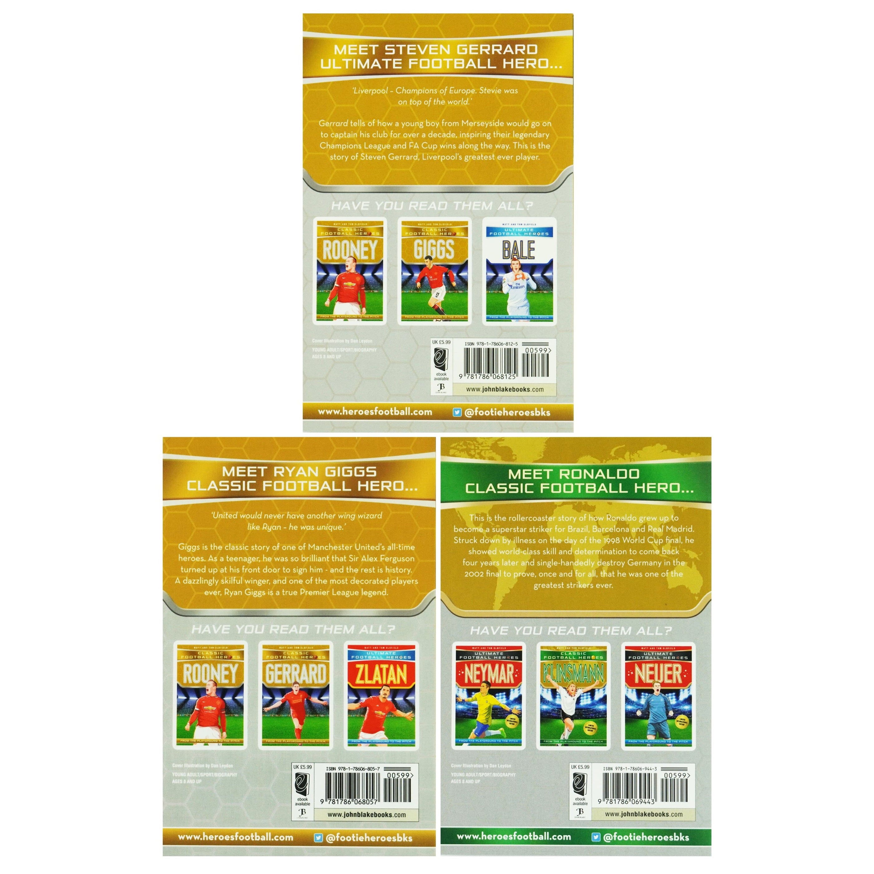 Classic Football Heroes Legend Series by Tom Oldfield & Matt Oldfield ...