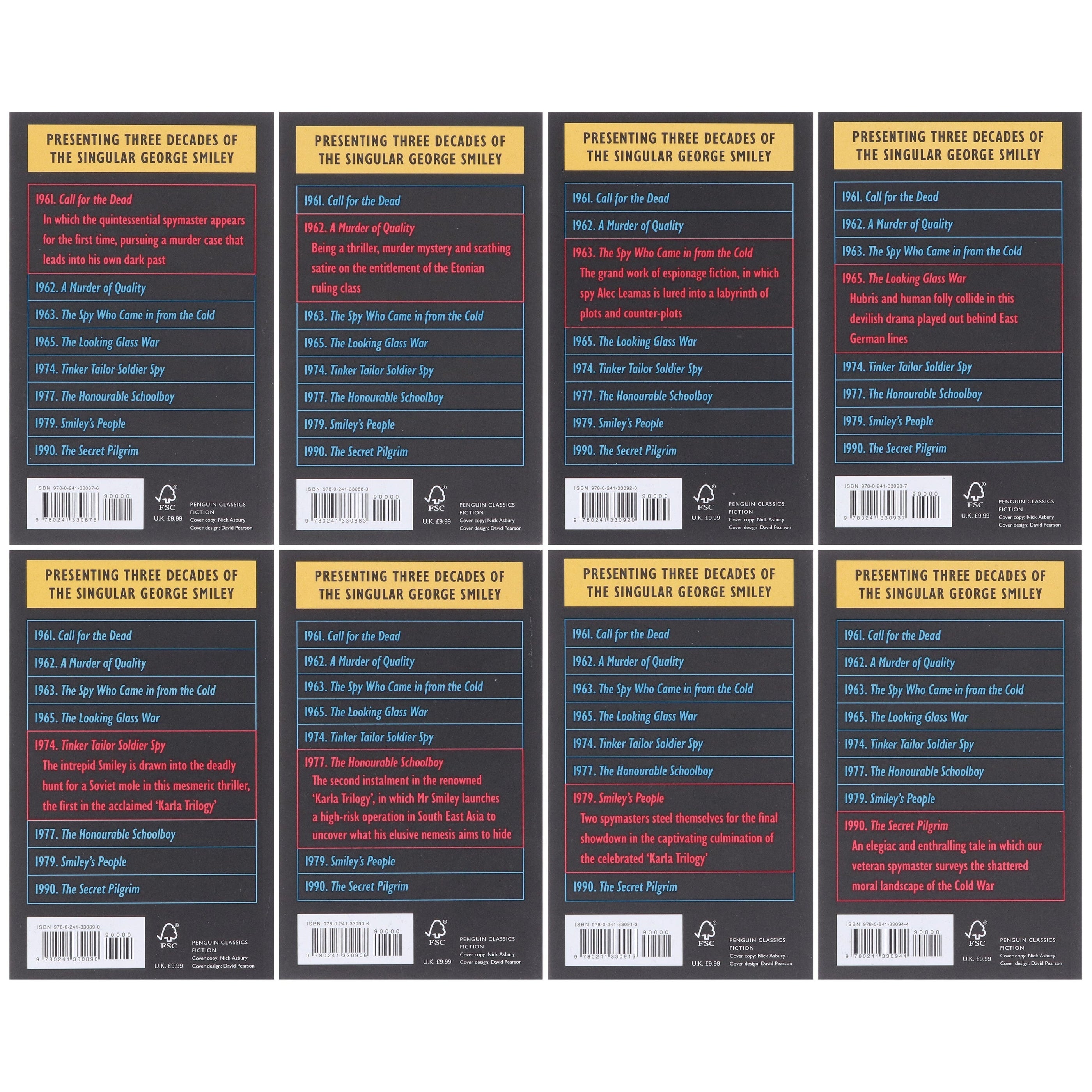 The Smiley Collection Boxset (Book 1-8) By John le Carre: 8 Books - Fi ...