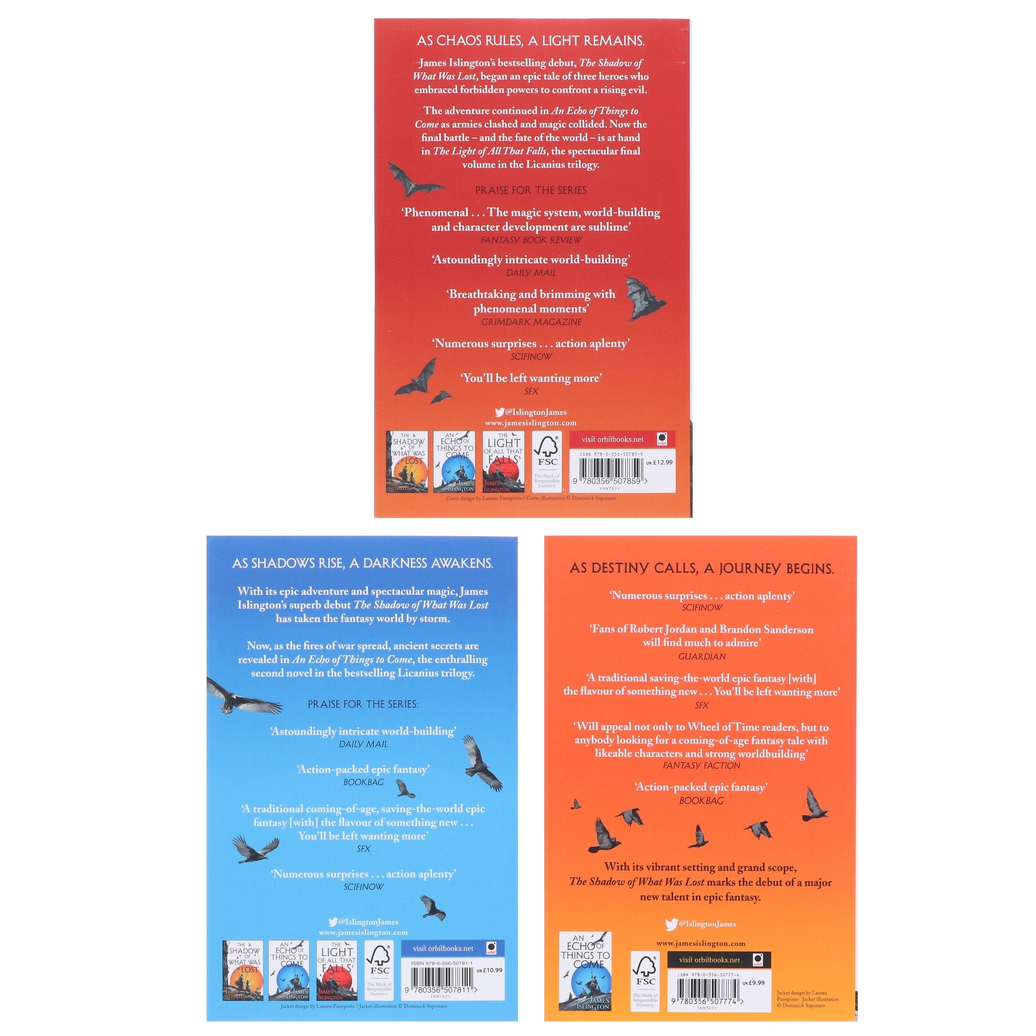 The Licanius Trilogy by James Islington: 3 Books Collection Set - Fict ...