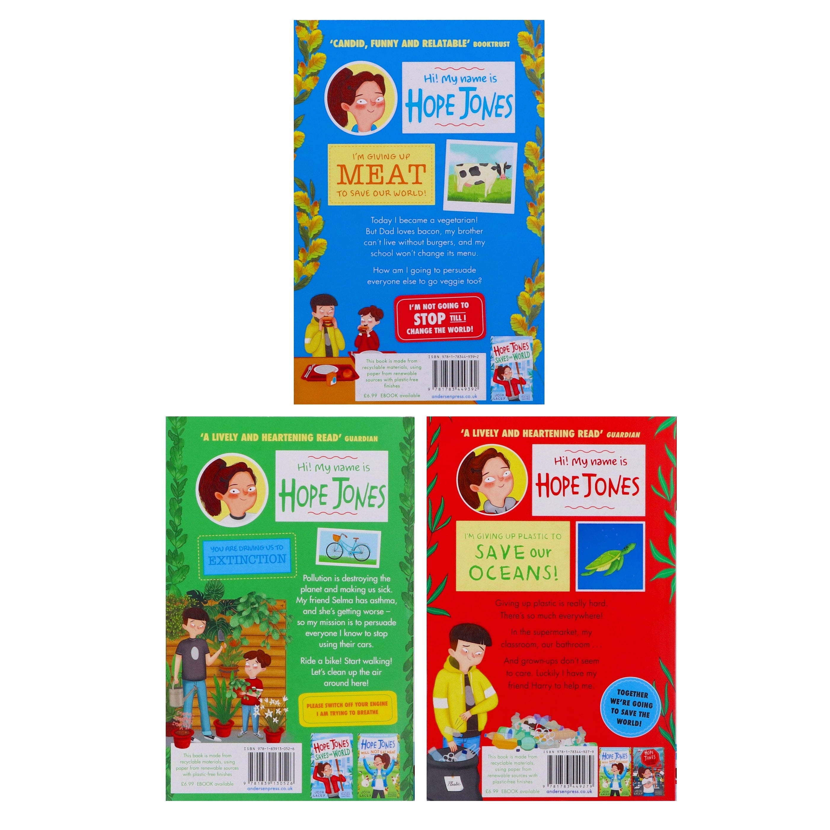 Hope Jones Save The World Series By Josh Lacey 3 Books Collection Set ...