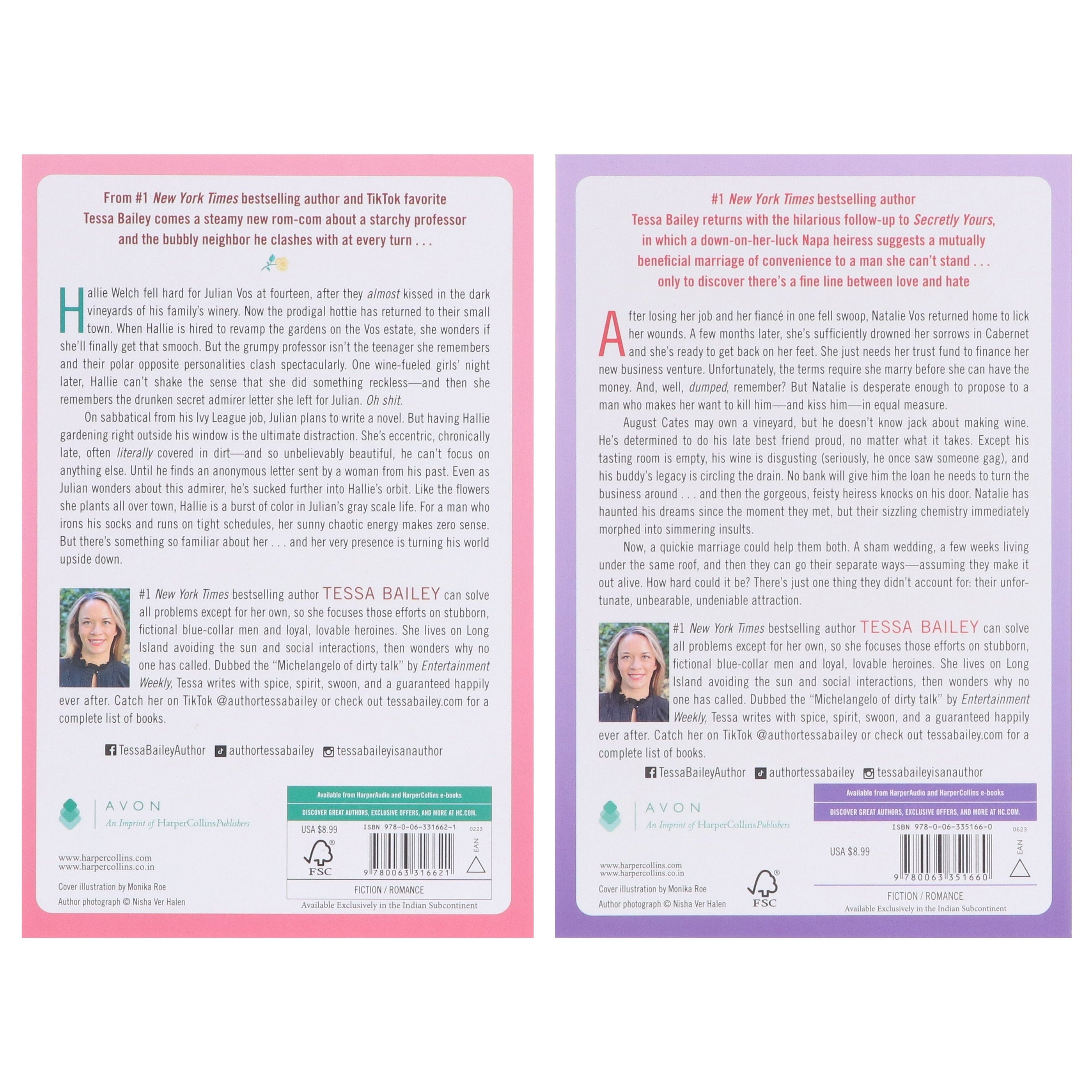 Vine Mess Series By Tessa Bailey 2 Books Collection Set - Fiction - Pa ...