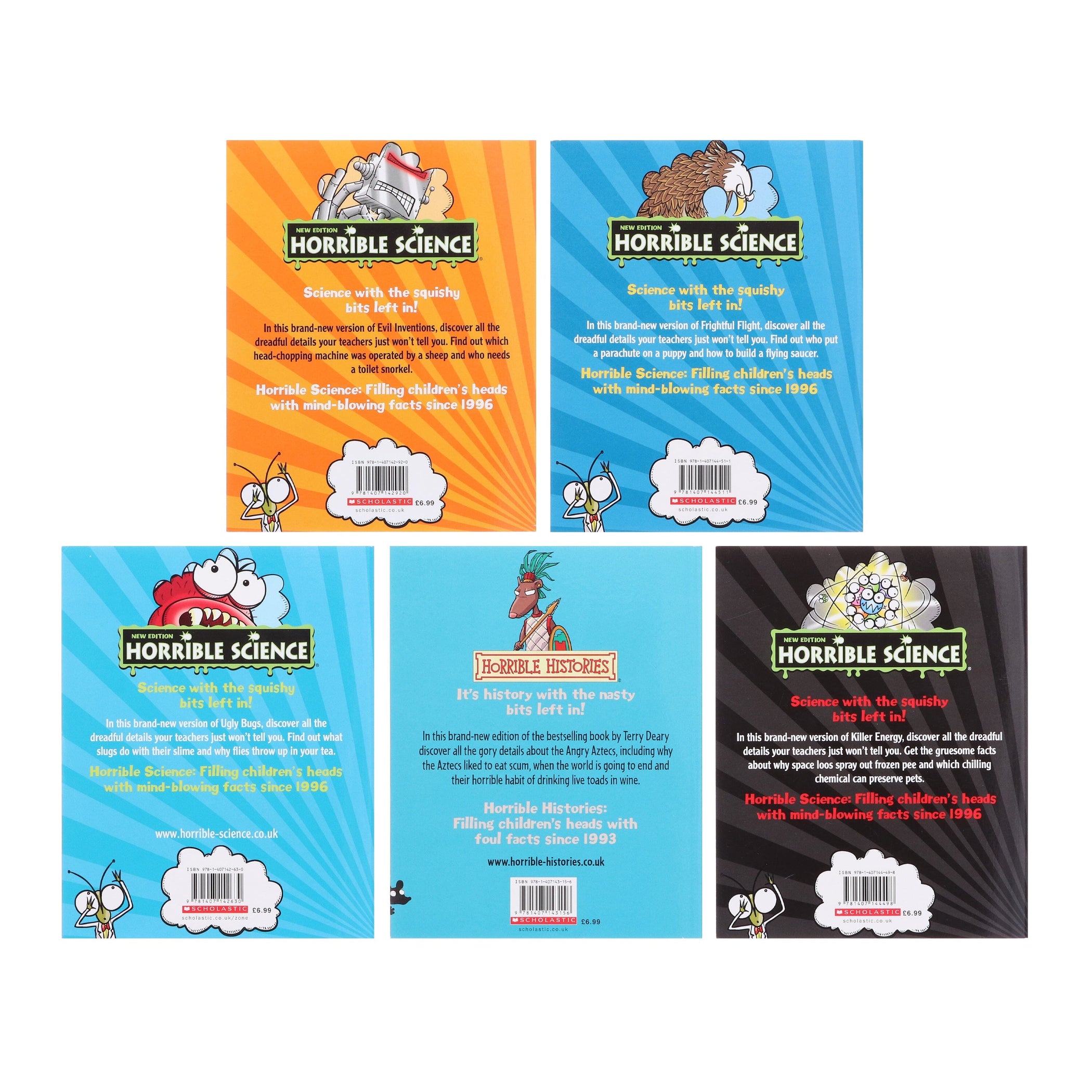 Horrible Science/Histories Collection 5 Books Set - Age 7-10 - Paperba ...