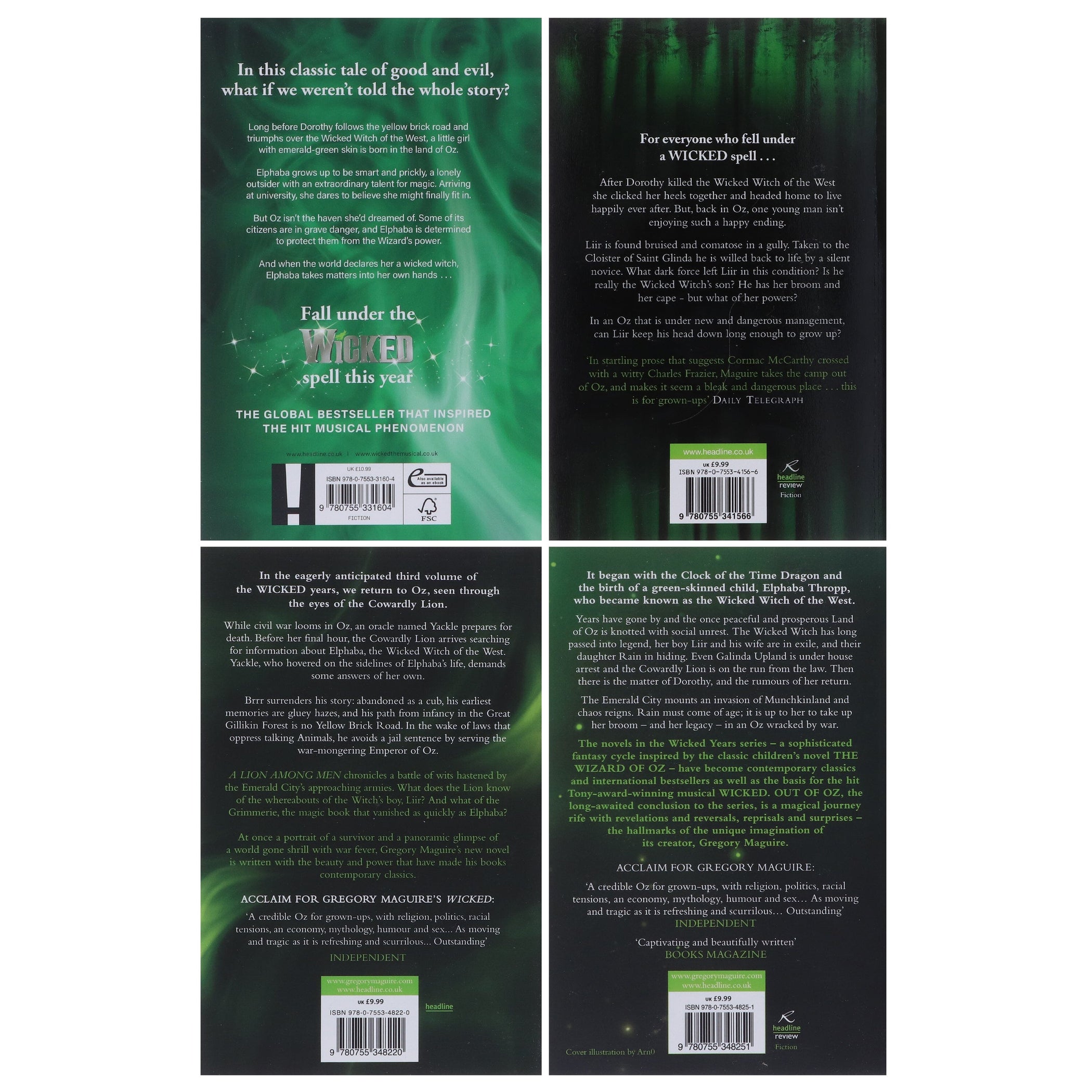 Wicked Years Series by Gregory Maguire: 4 Books Collection Set - Ficti ...