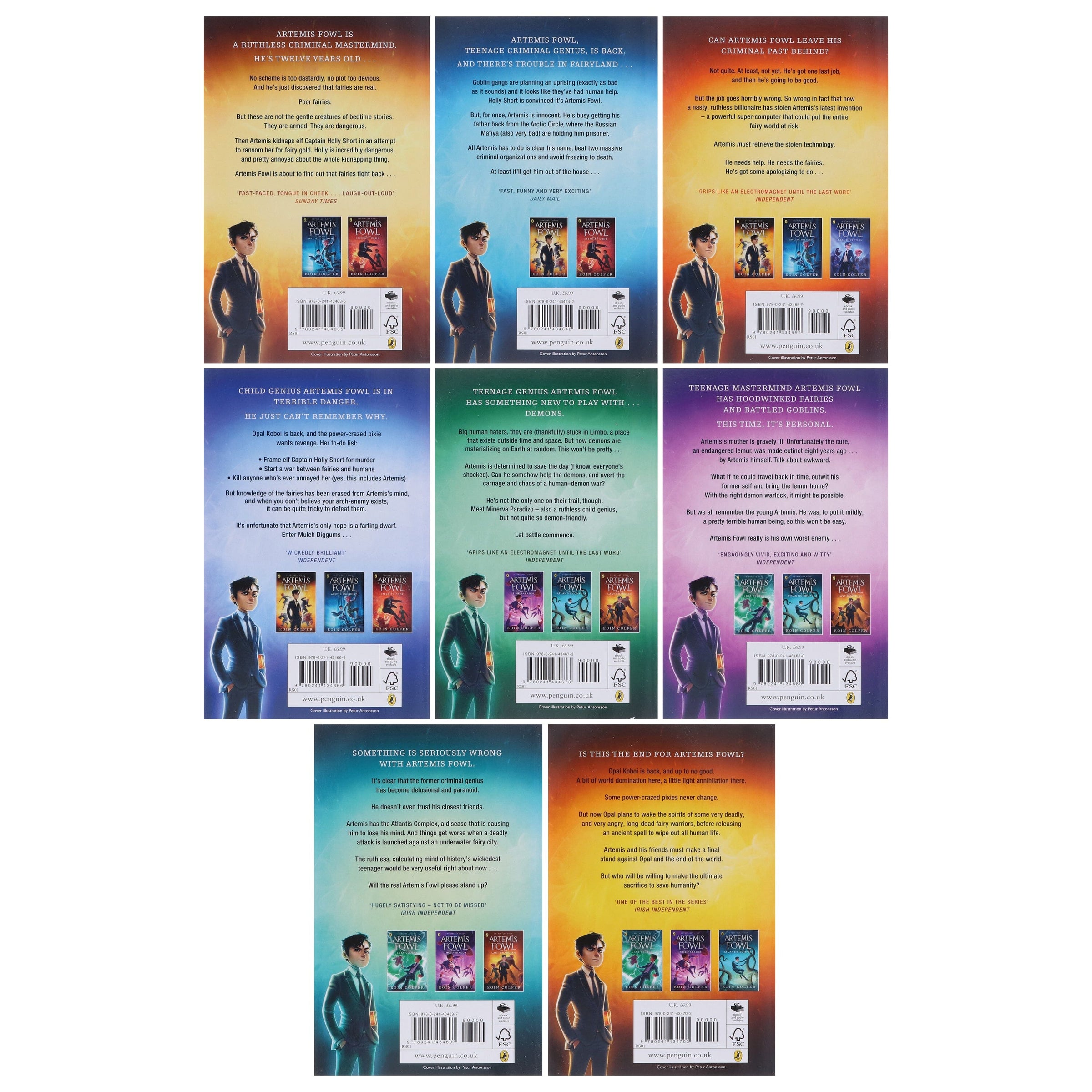 Artemis Fowl Series Complete By Eoin Colfer — Books2Door