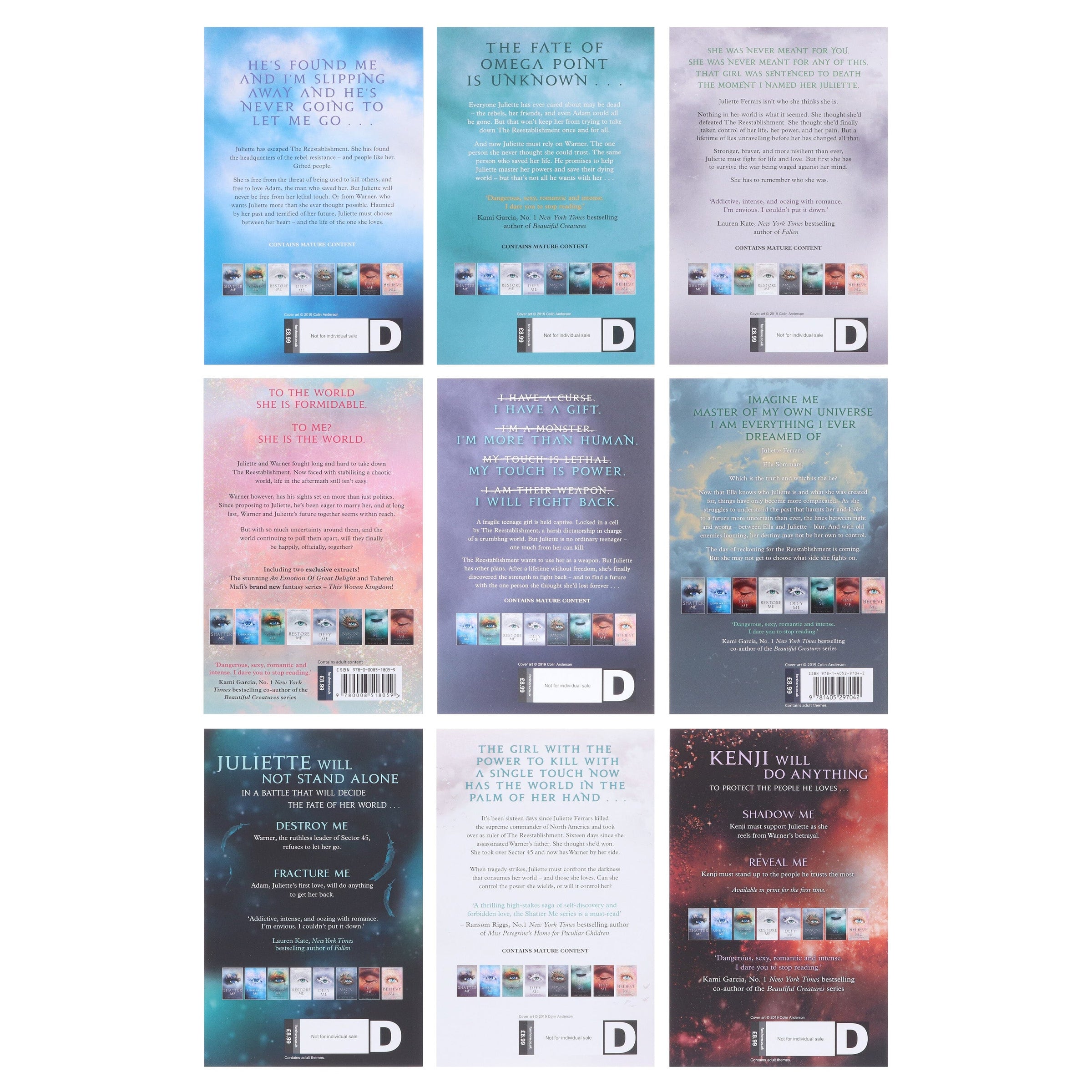 Shatter Me by Tahereh Mafi: 9 Books Complete Collection Set - Age 13 ...