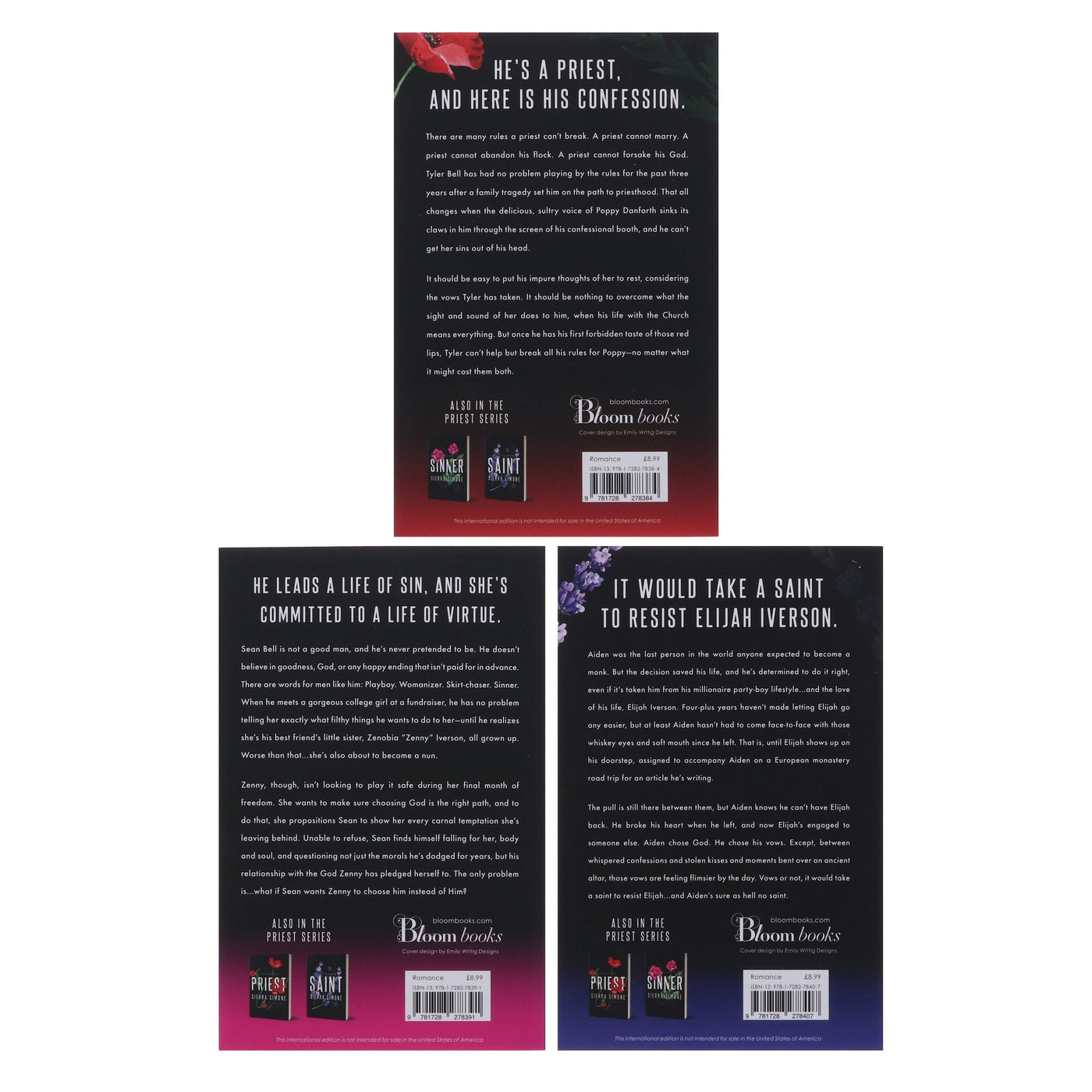 Priest Trilogy Series by Sierra Simone 3 Books Collection Set - Fictio ...