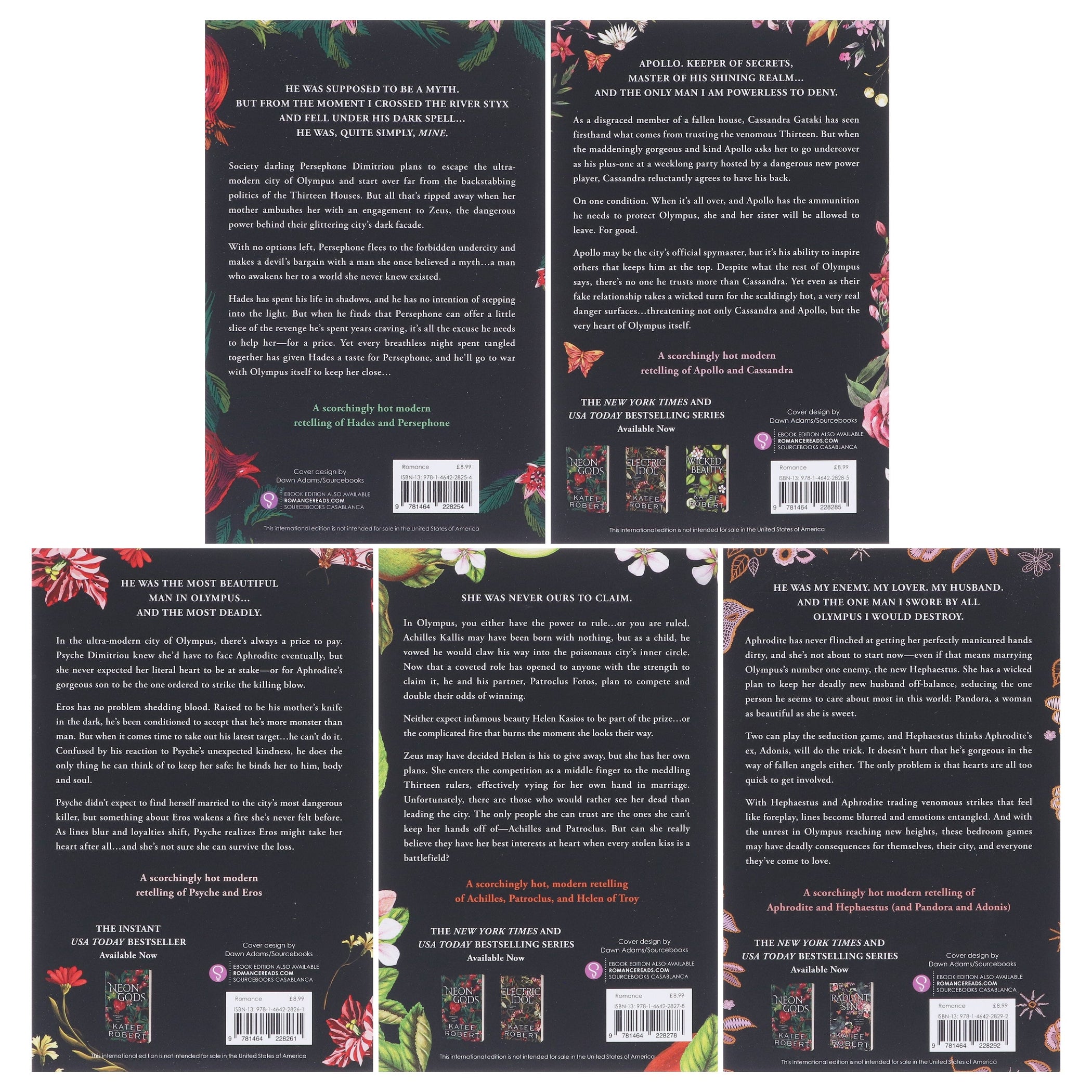 Dark Olympus Series By Katee Robert 5 Books Collection Set - Fiction ...