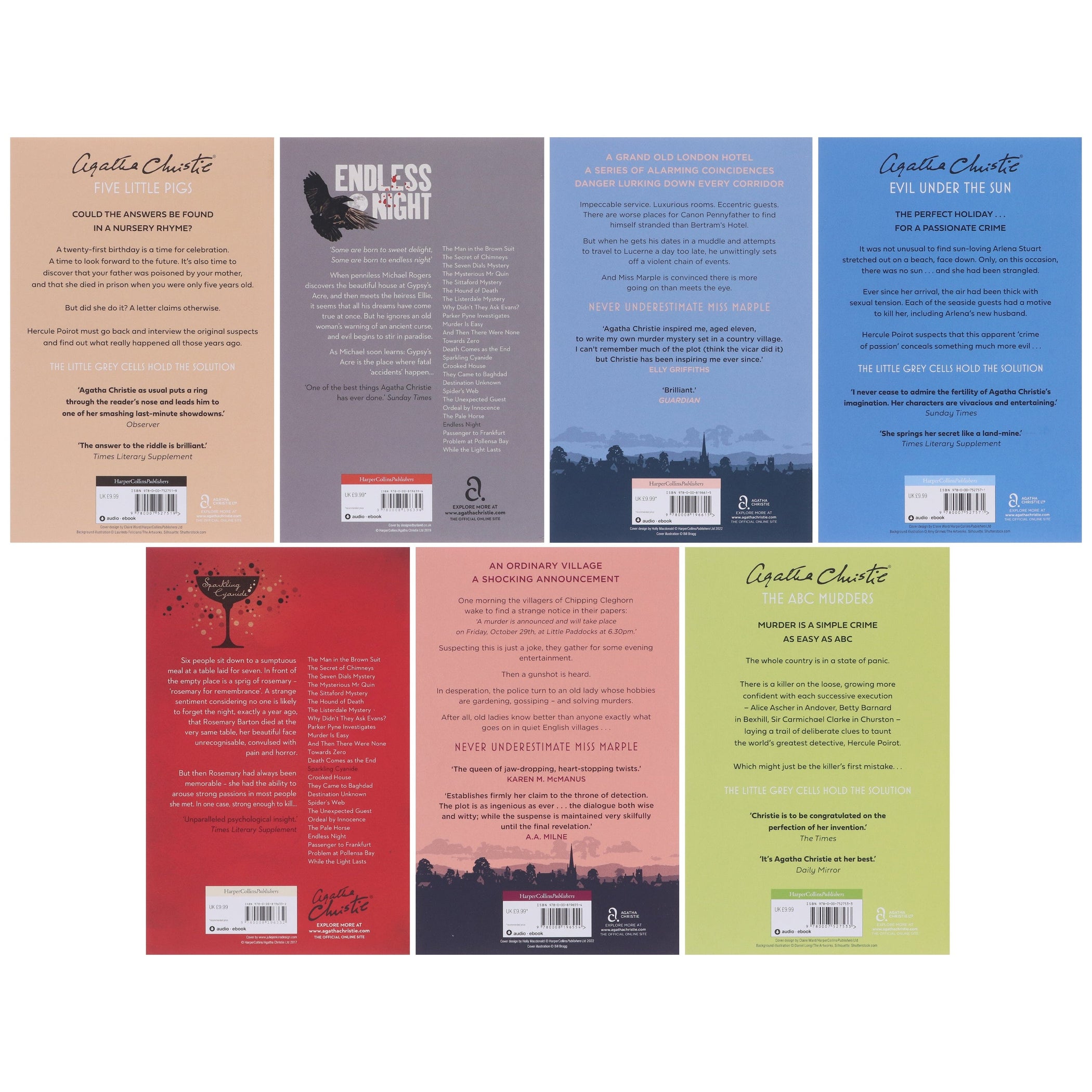 Seven Deadly Sins by Agatha Christie 7 Books — Books2Door
