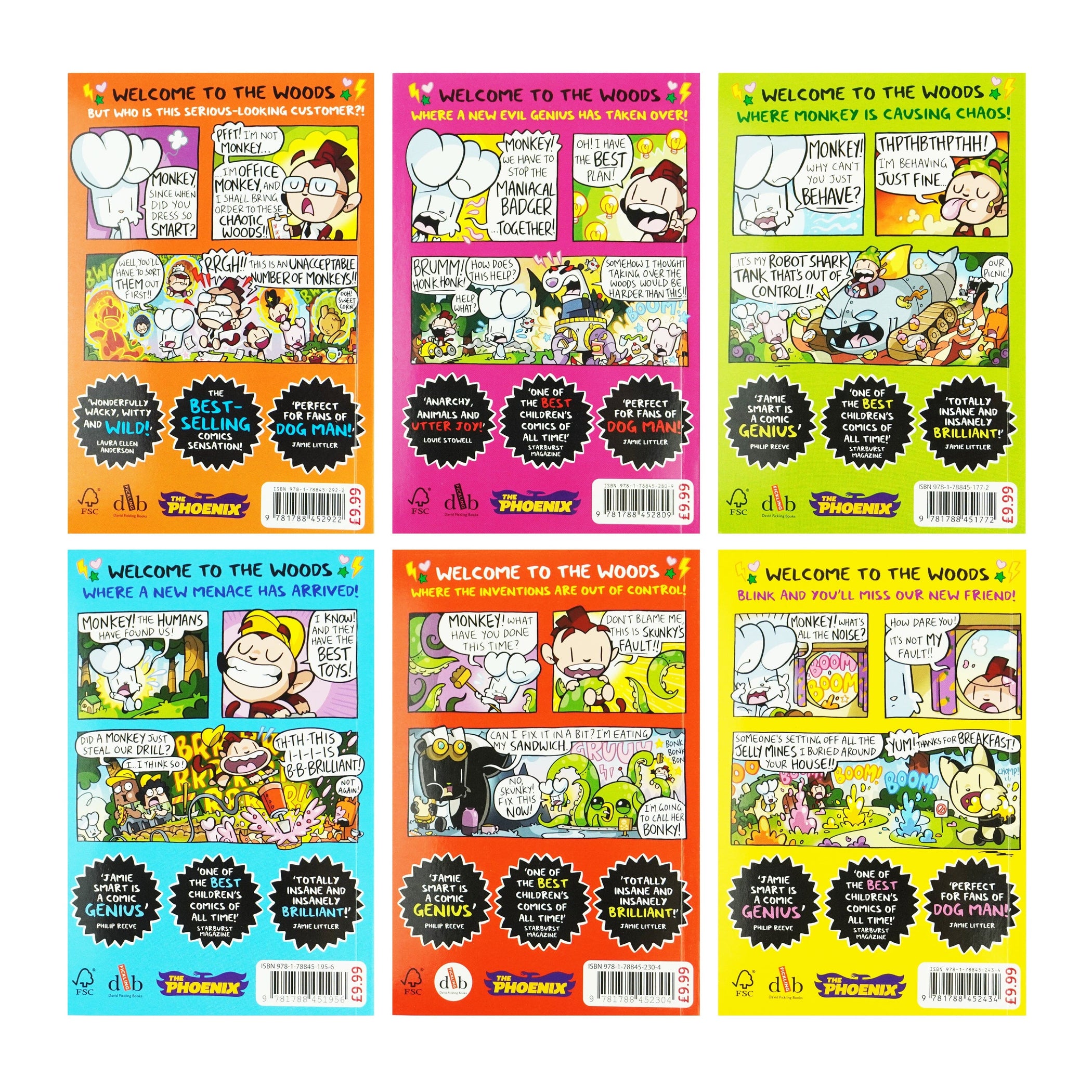 Bunny vs Monkey by Jamie Smart 5 Books Set — Books2Door