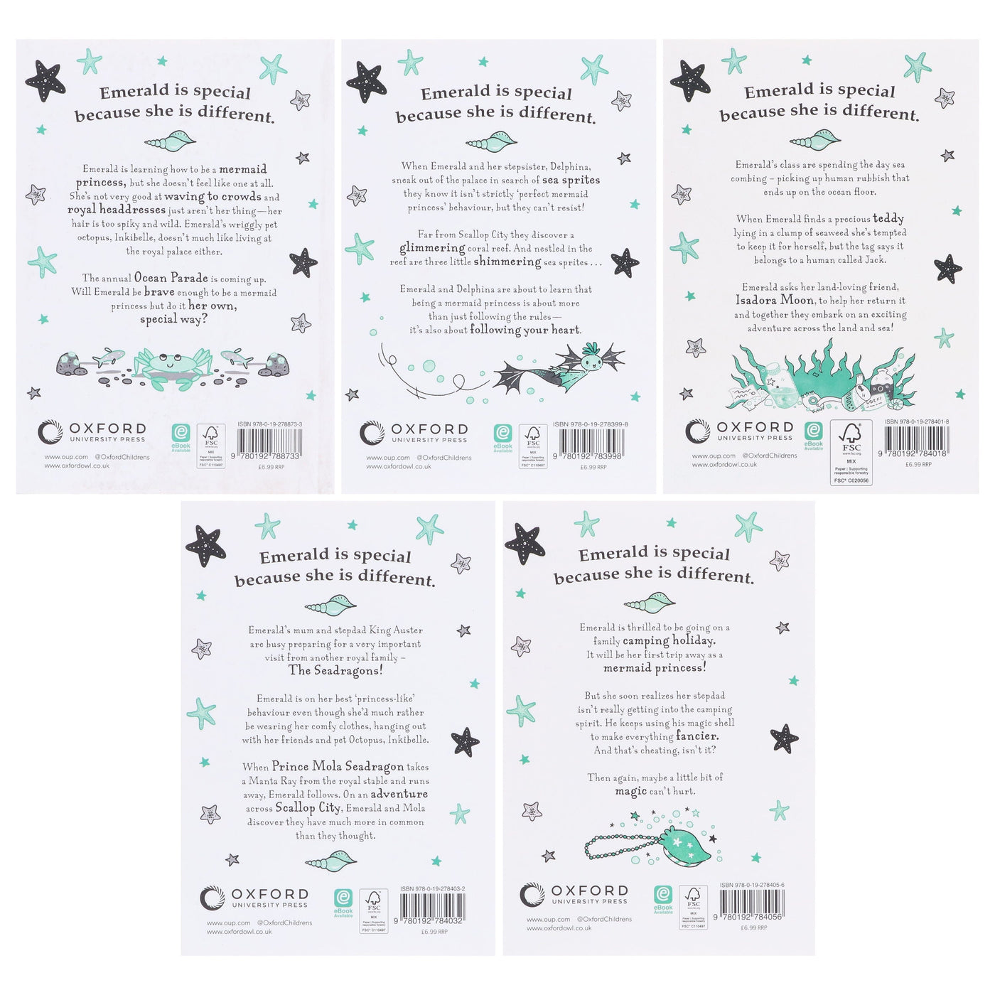 Emerald Series Book 1-5 (World of Isadora Moon) By Harriet Muncaster ...