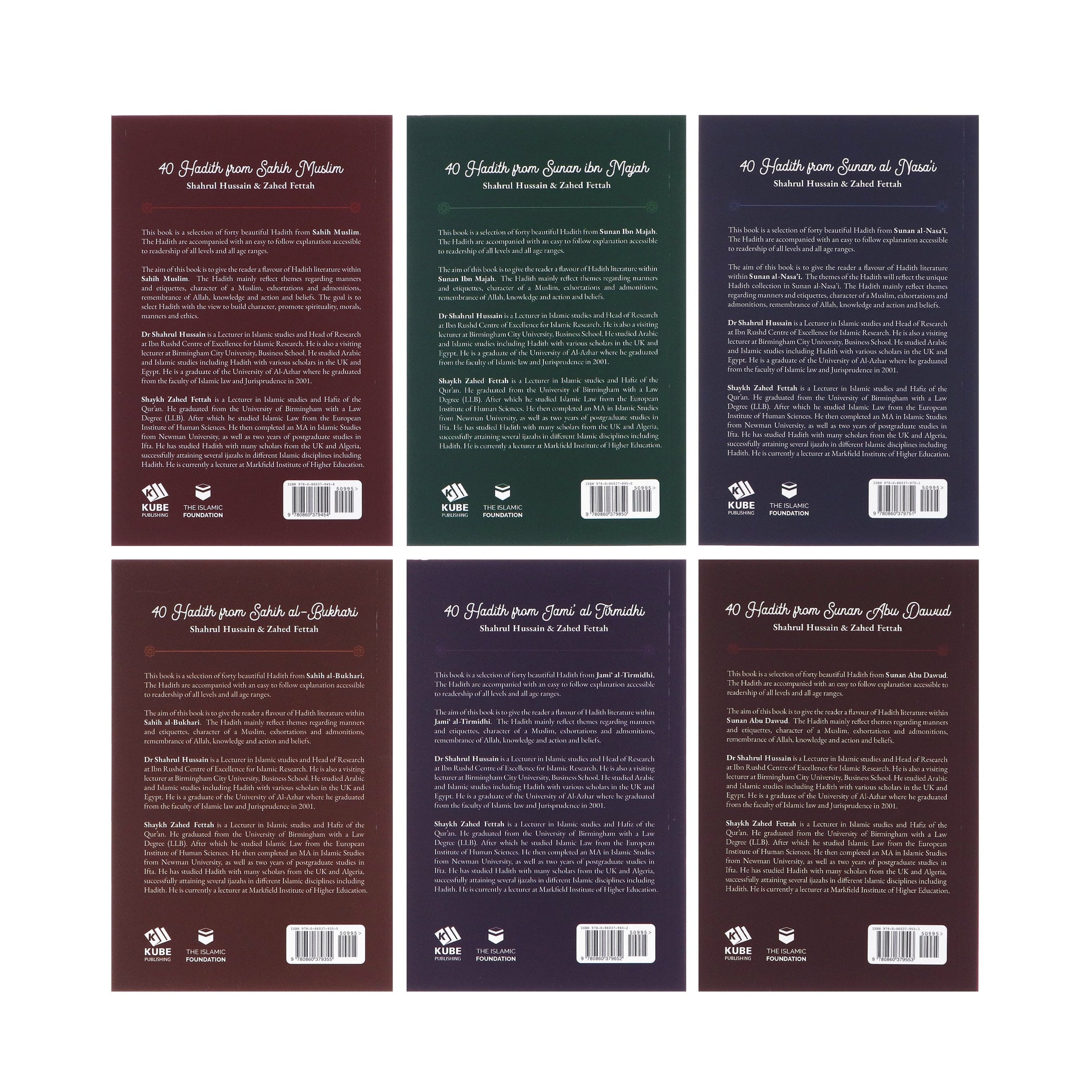 40 Hadith Collection By Shahrul Hussain & Zahed Fettah 6 Books Collect ...
