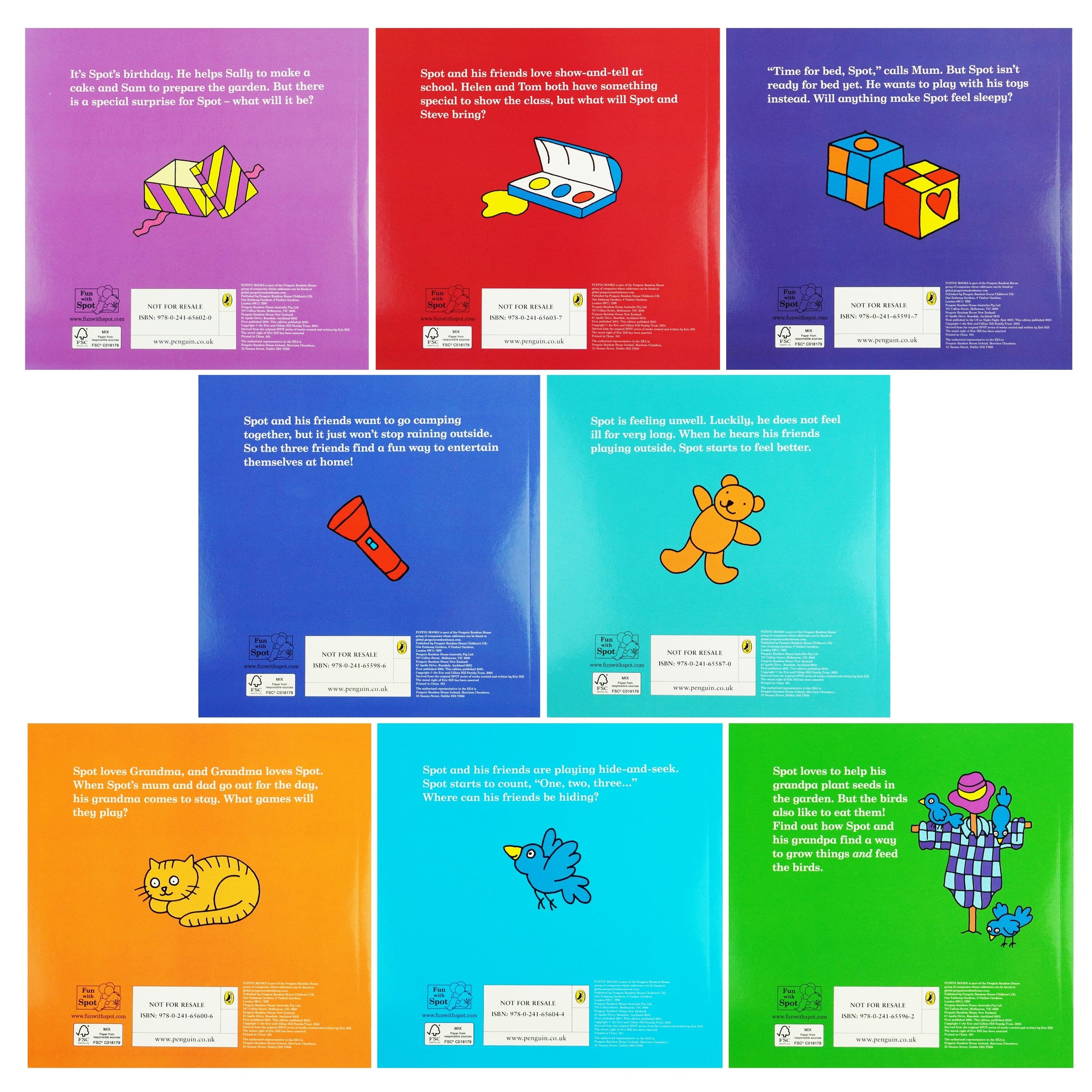 Read with Spot Collection by Eric Hill 8 Storybooks Set - Ages 2+ - Pa ...