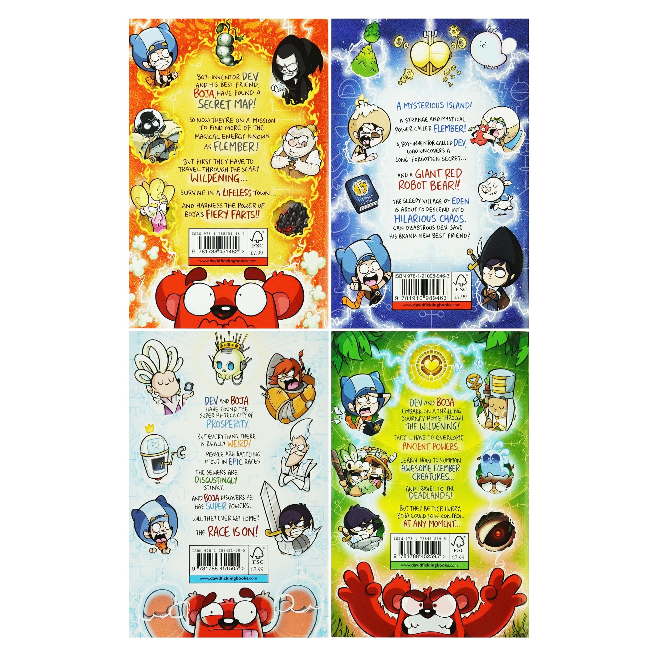 Flember Series By Jamie Smart 4 Book Collection Set - Ages 9-11 - Pape ...