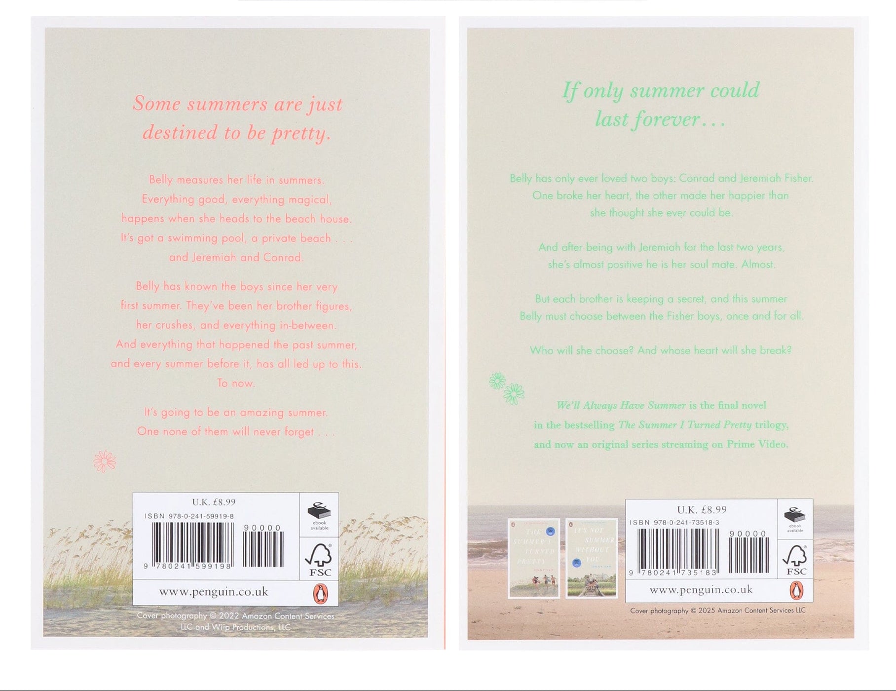 The Summer I Turned Pretty Series by Jenny Han 2 Books Collection Set ...