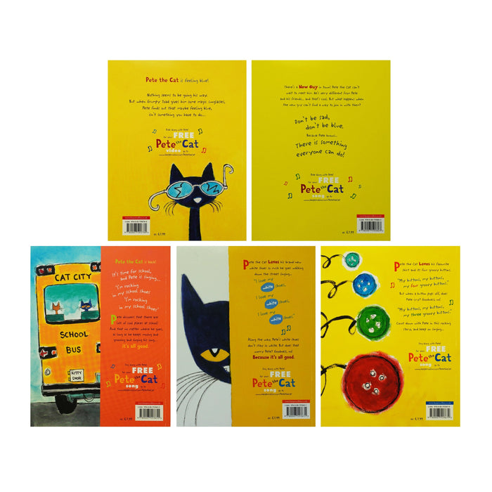 Pete the Cat Series By Eric Litwin, Kimberly Dean and James Dean 5 Boo — Books2Door
