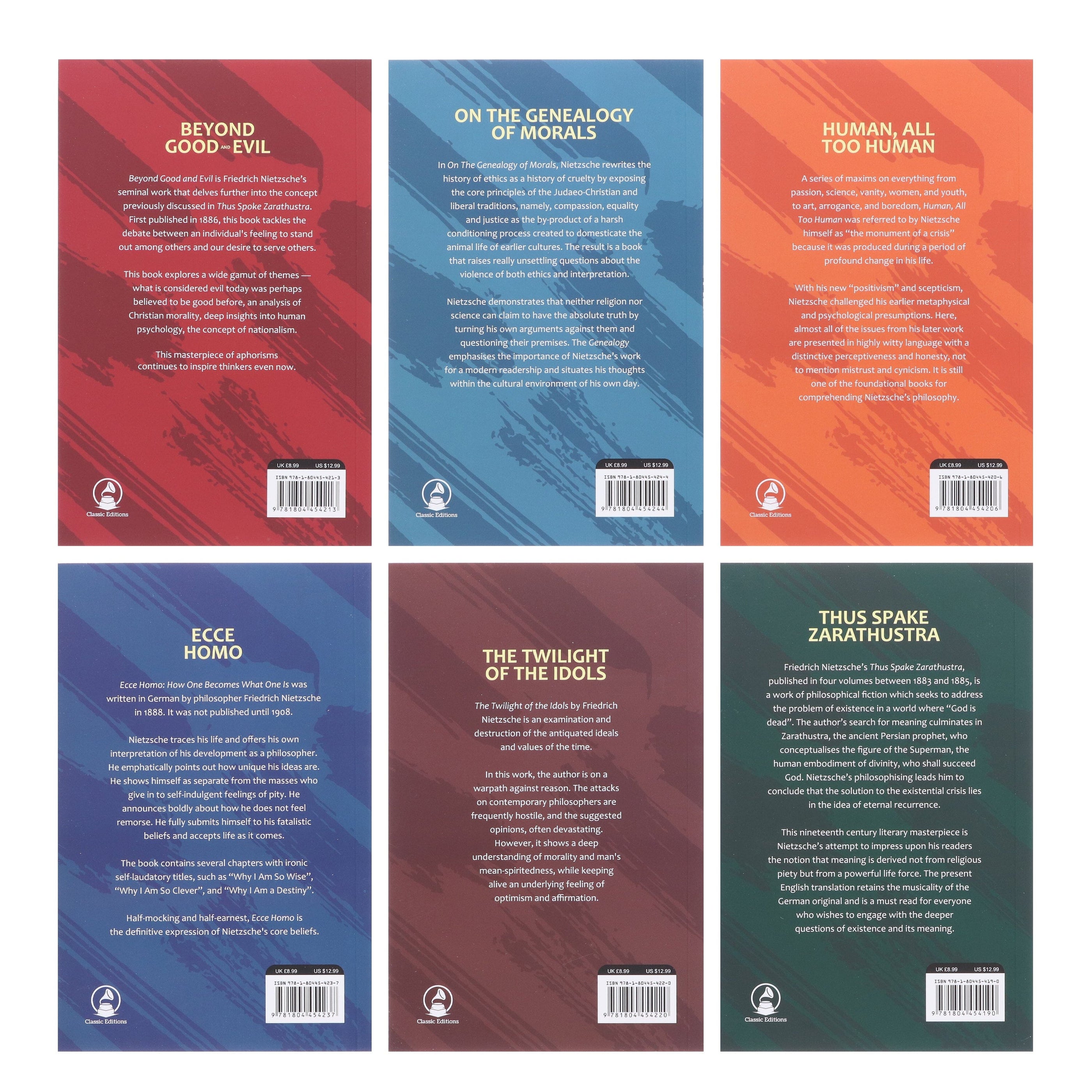 The Complete Works of Friedrich Nietzsche 6 Books Collection Set - Non ...