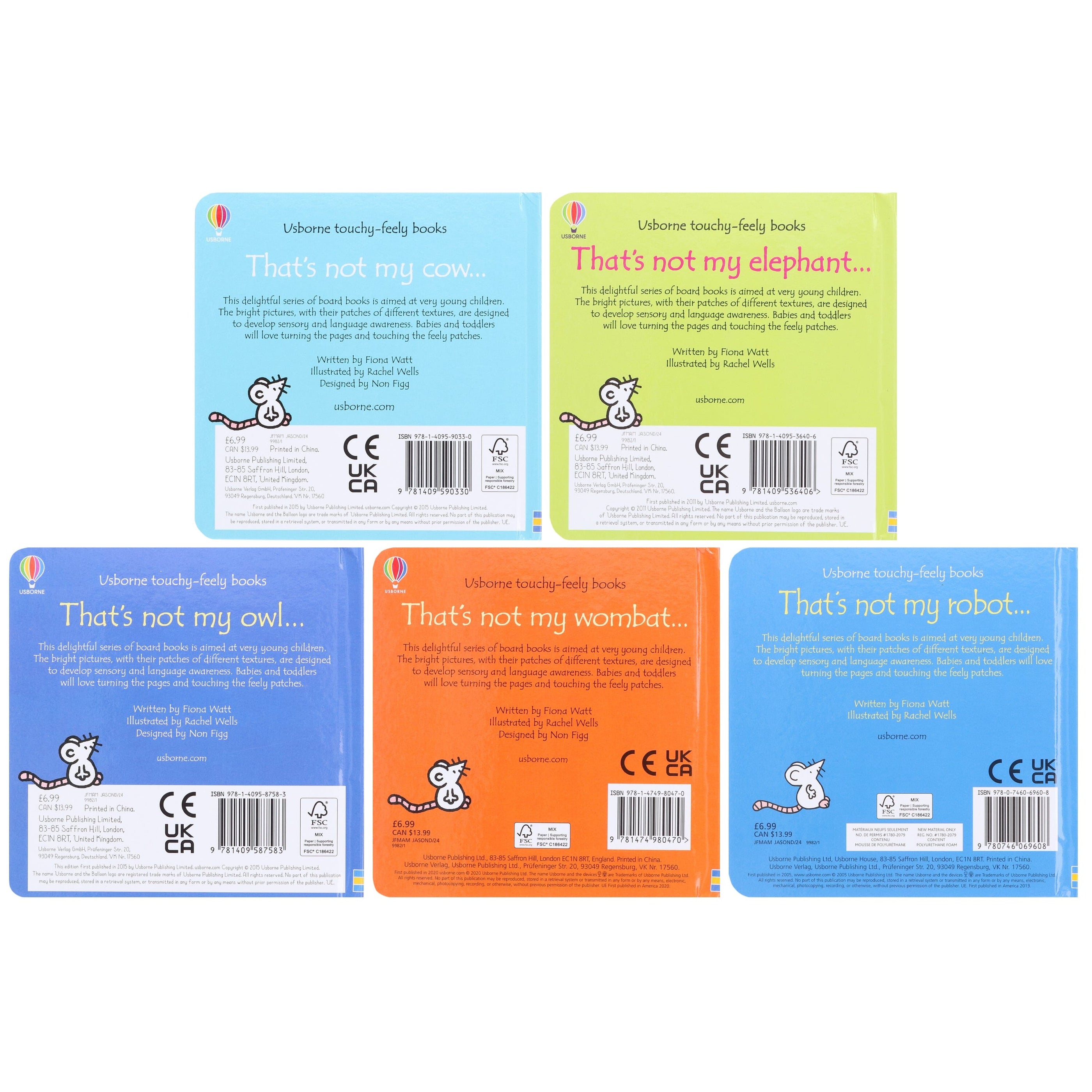 Usborne touchy feely: That's not my... Collection 1: 5 Books Set - Age ...