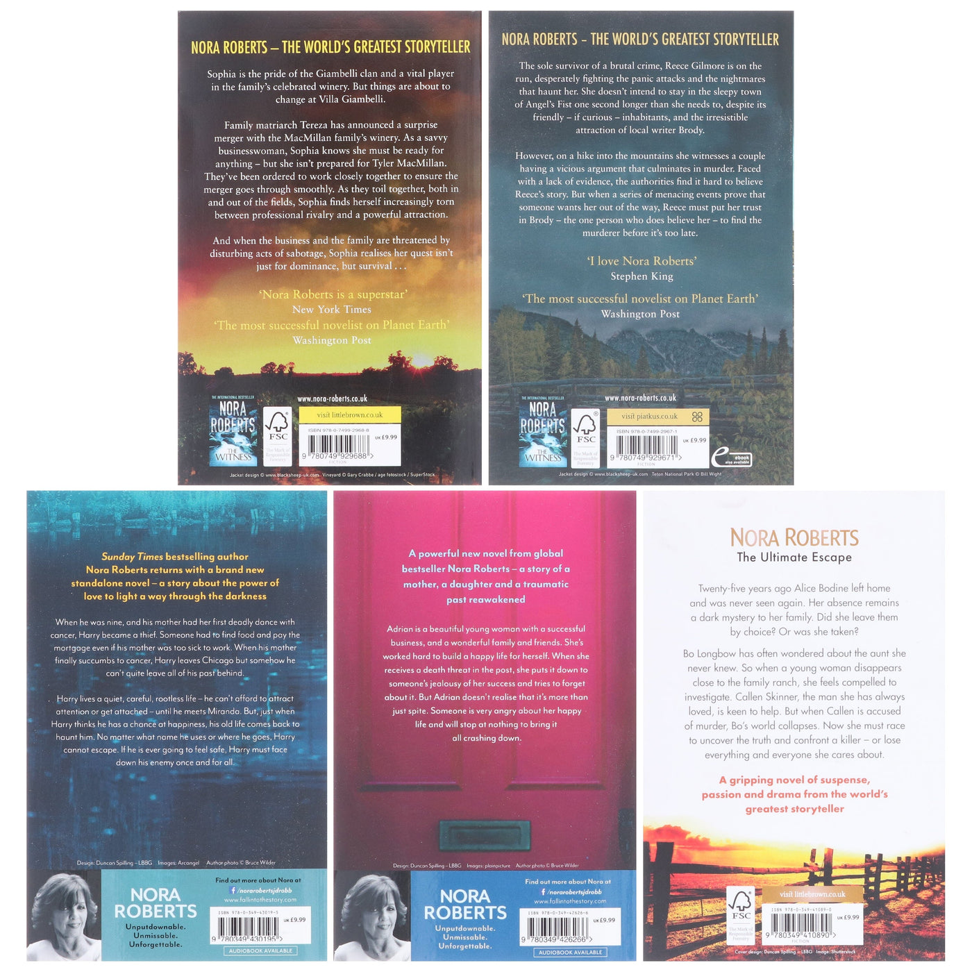 Nora Roberts 5 Books Collection Set - Fiction - Paperback — Books2Door