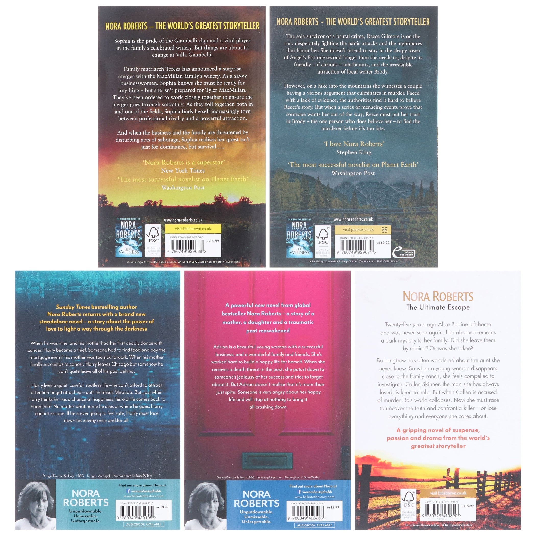 Nora Roberts 5 Books Collection Set - Fiction - Paperback — Books2Door