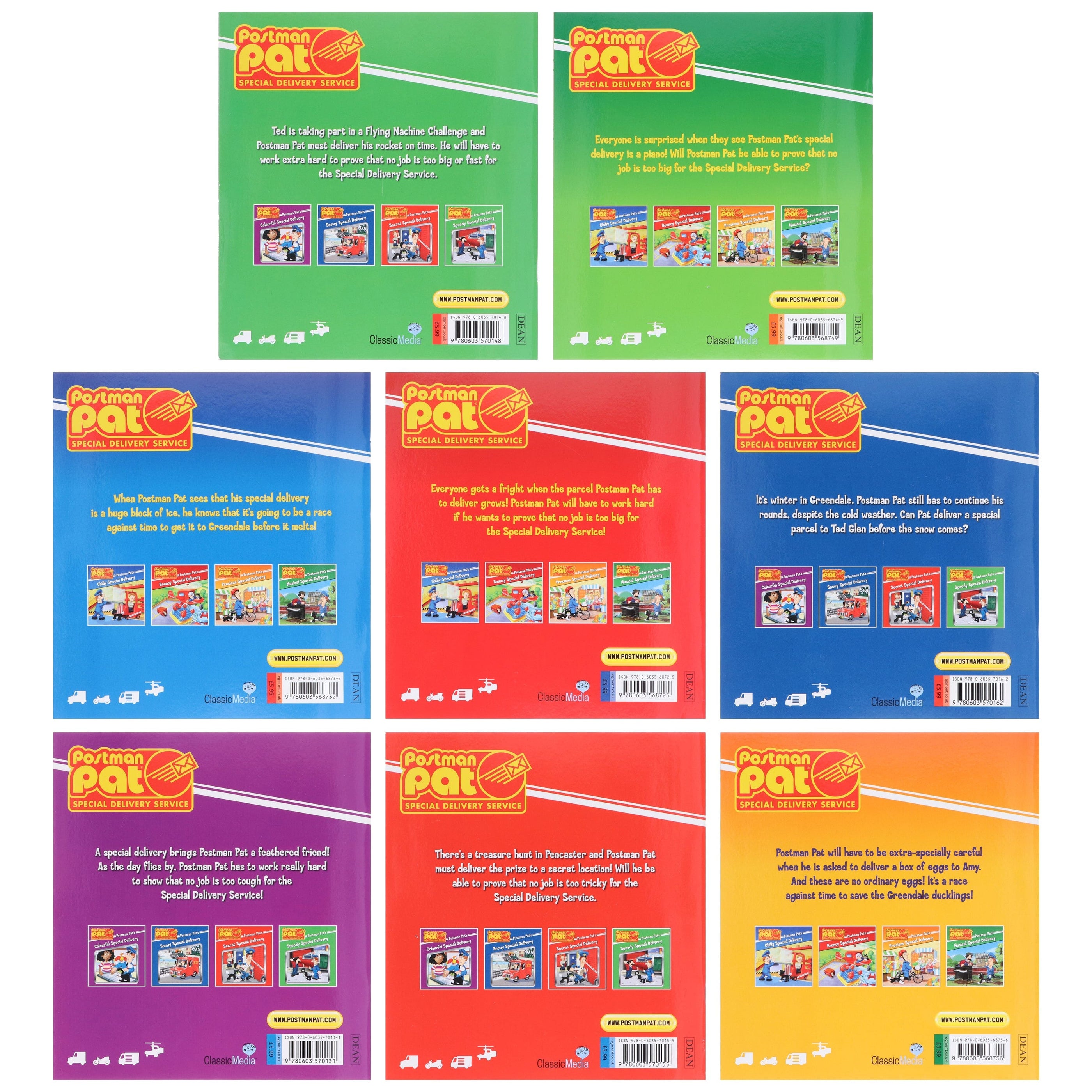 Postman Pat Special Delivery Service Series 8 Picture Books Collection ...