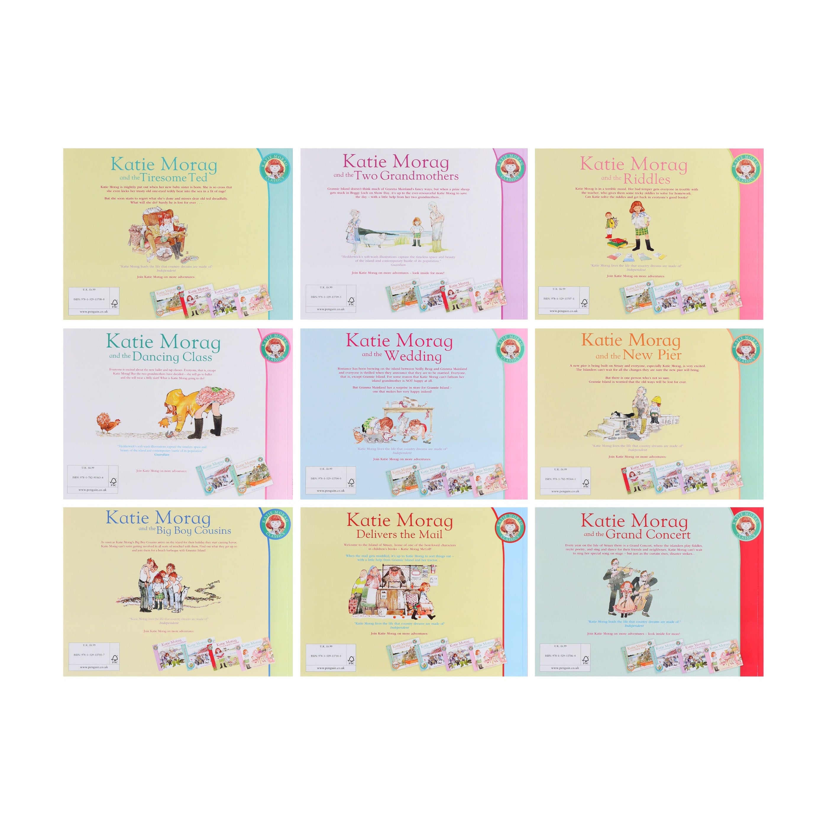 Katie Morag Series By Mairi Hedderwick: 9 Books Collection Set - Ages ...