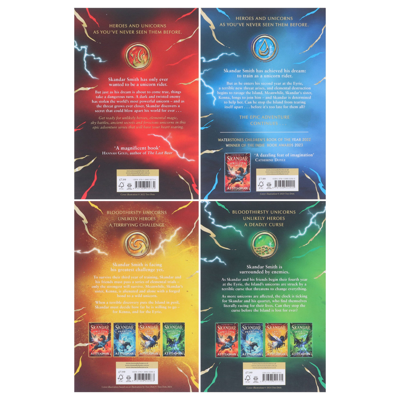 Skandar Series By A.F. Steadman 4 Books Collection Set - Ages 9-12 - P ...