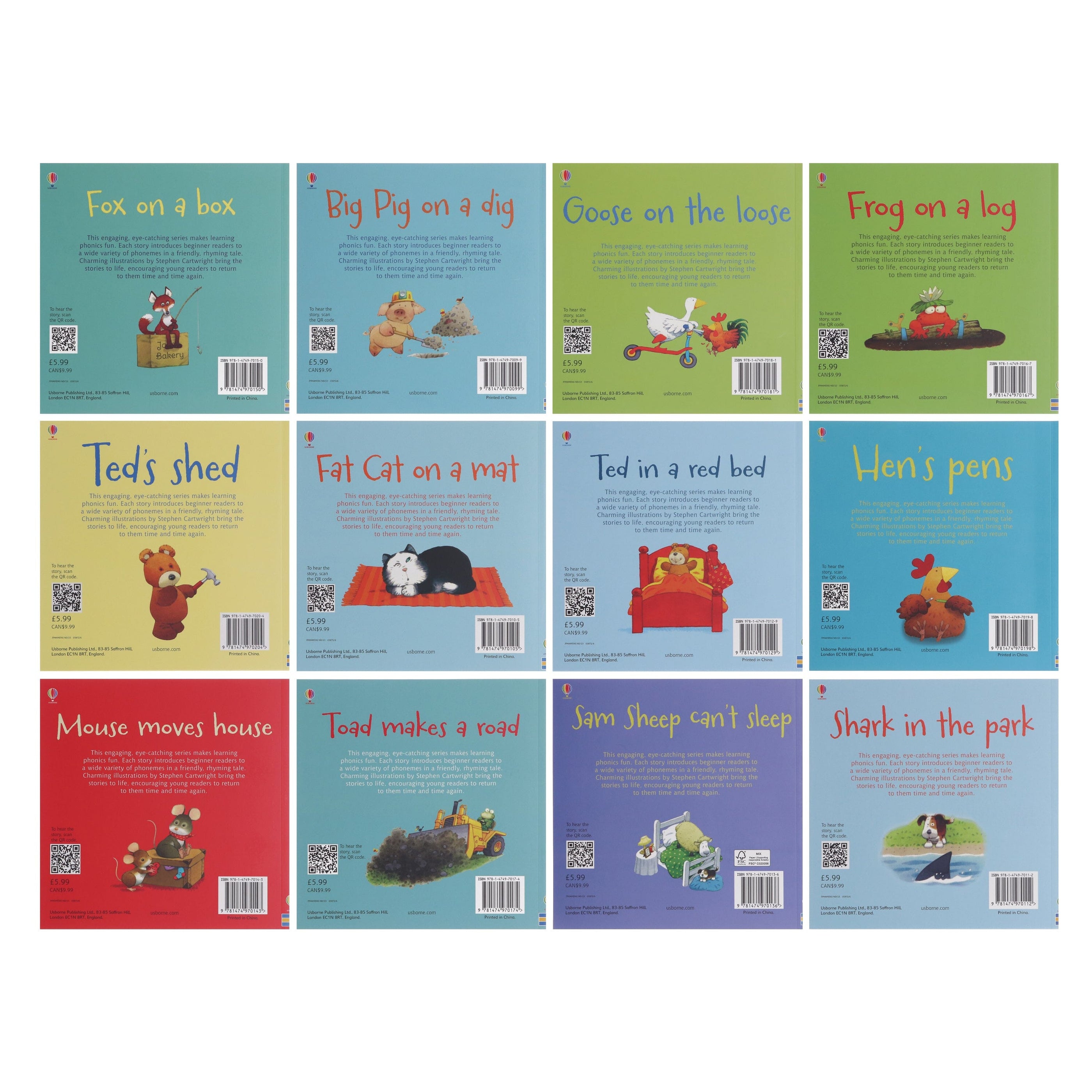 Usborne Phonics Readers - 12 Books Box Set — Books2Door