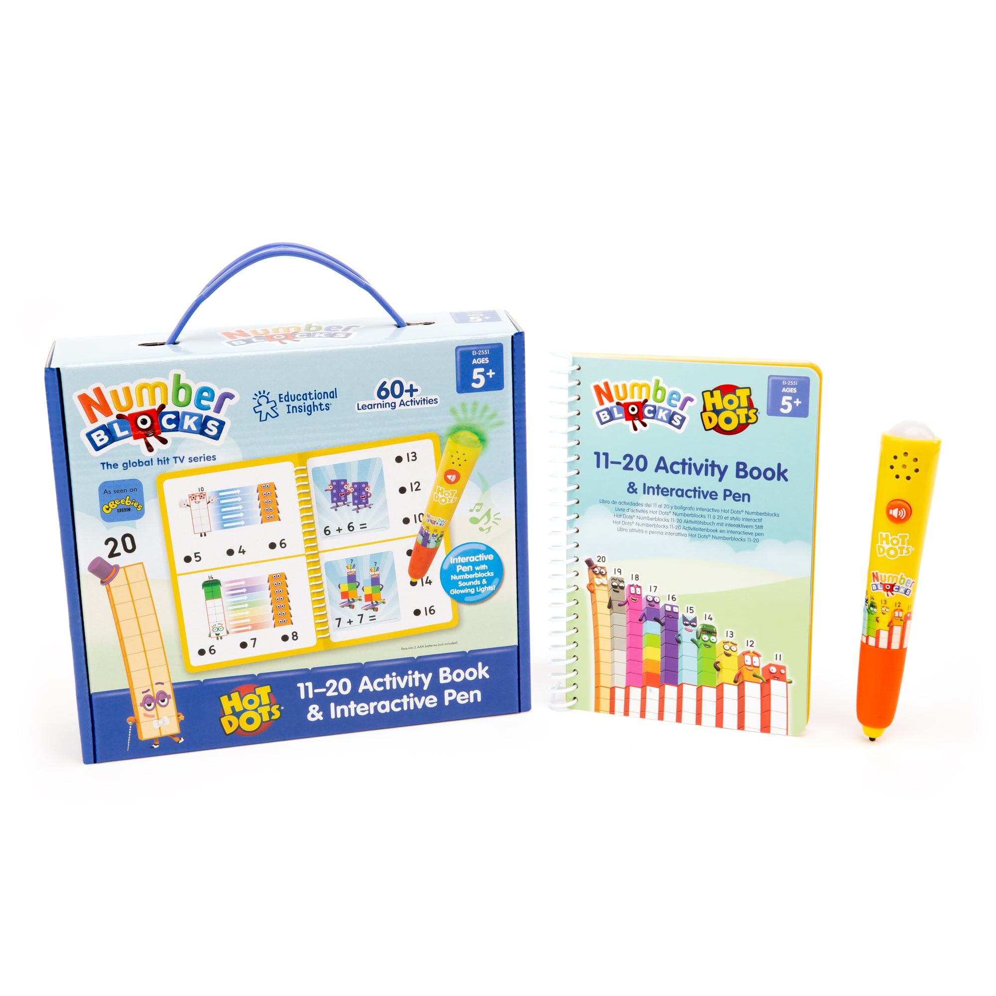 Learning Resources Hot Dots Numberblocks 11–20 Activity Book & Interac ...