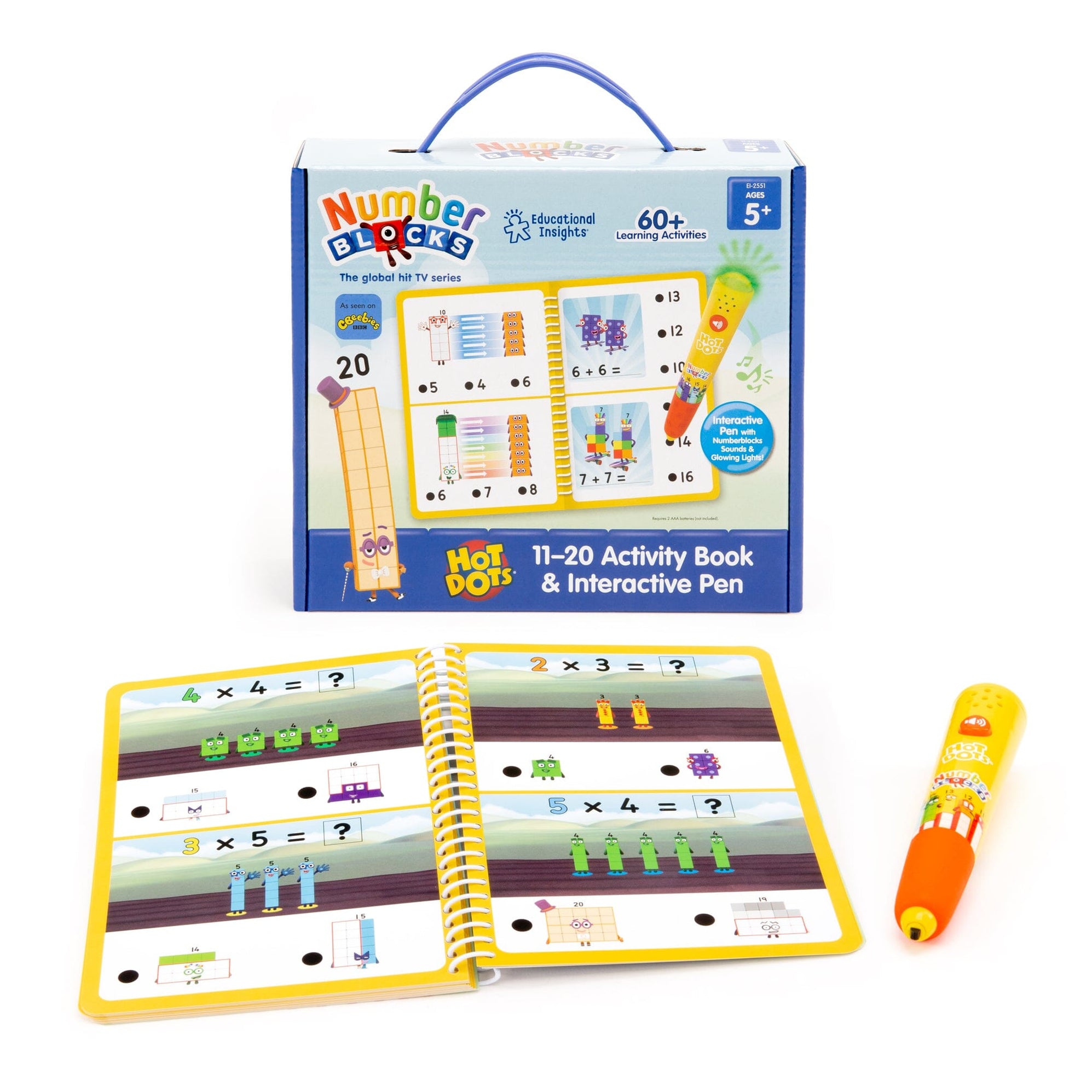 Learning Resources Hot Dots Numberblocks 11–20 Activity Book & Interac ...