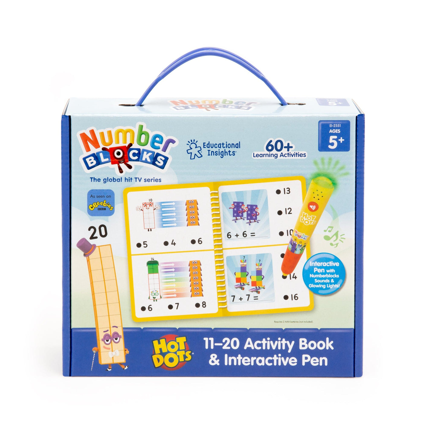 Learning Resources Hot Dots Numberblocks 11–20 Activity Book & Interac ...