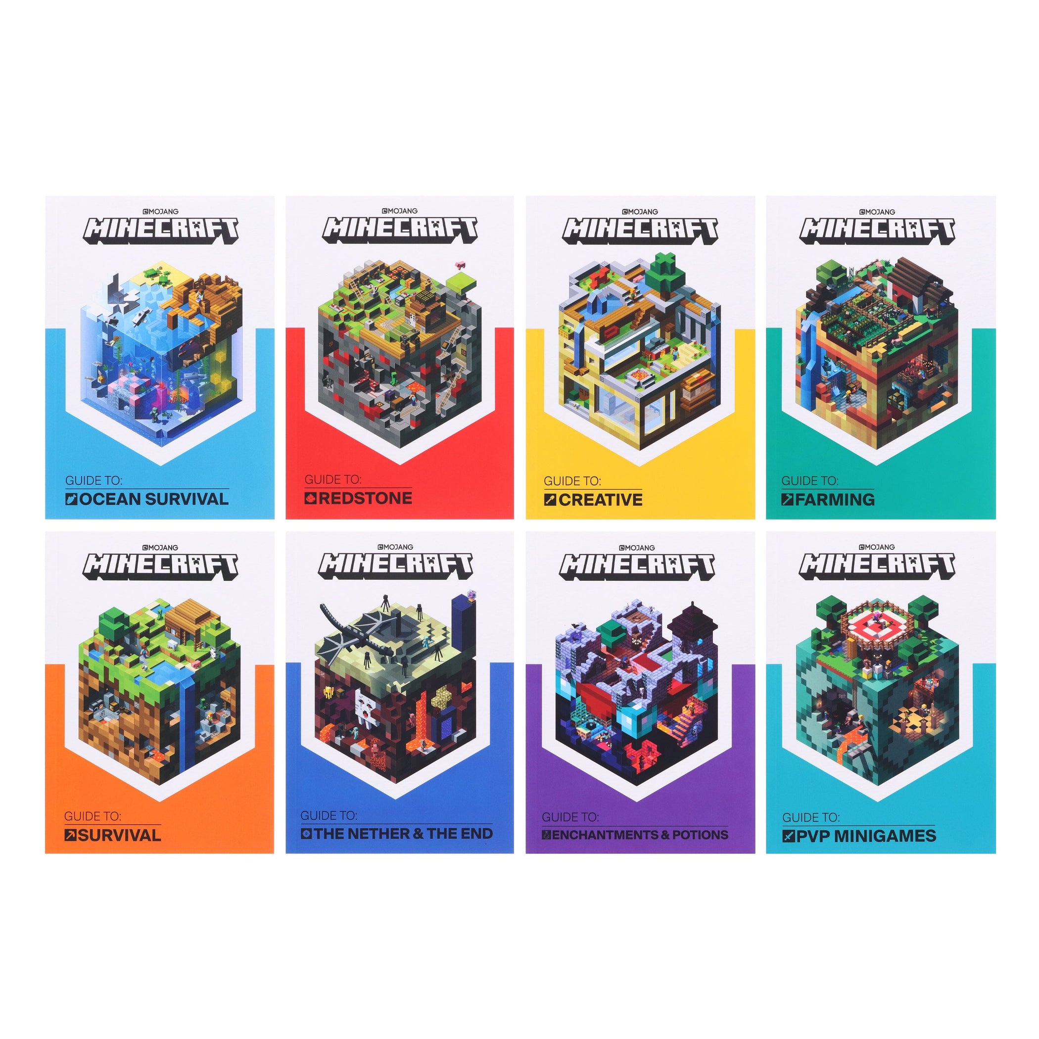Minecraft Guides By Mojang AB 8 Books Collection Set - Ages 6+ – Paper ...