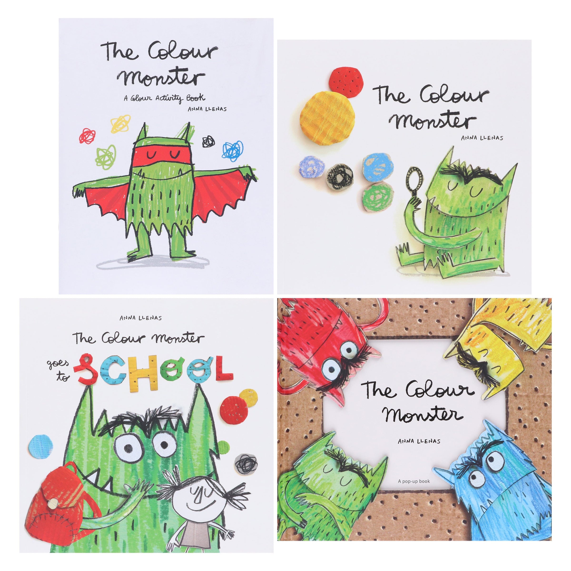 The Colour Monster by Anna Llenas: 4 Books Collection Set - Ages 2-4 ...