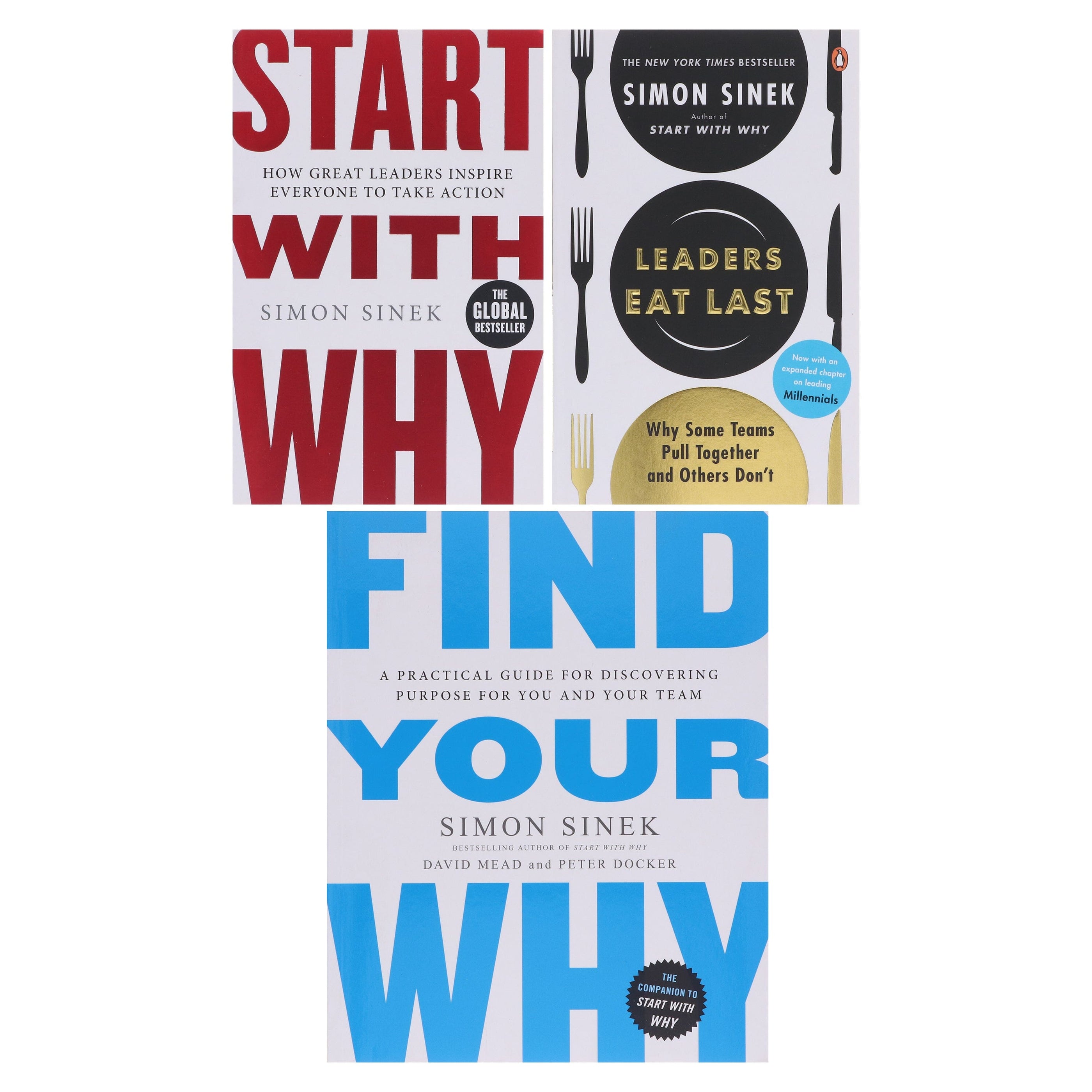 Start with Why Series By Simon Sinek 3 Books Collection Set - Non Fict ...