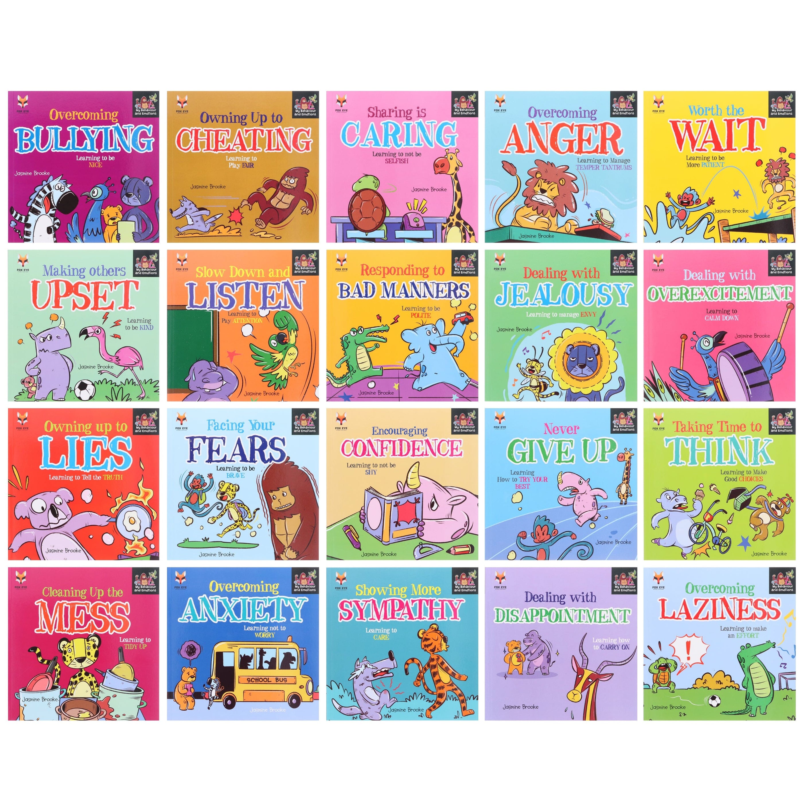 My Behaviour and Emotions Library By Jasmine Brooke 20 Books Collectio ...