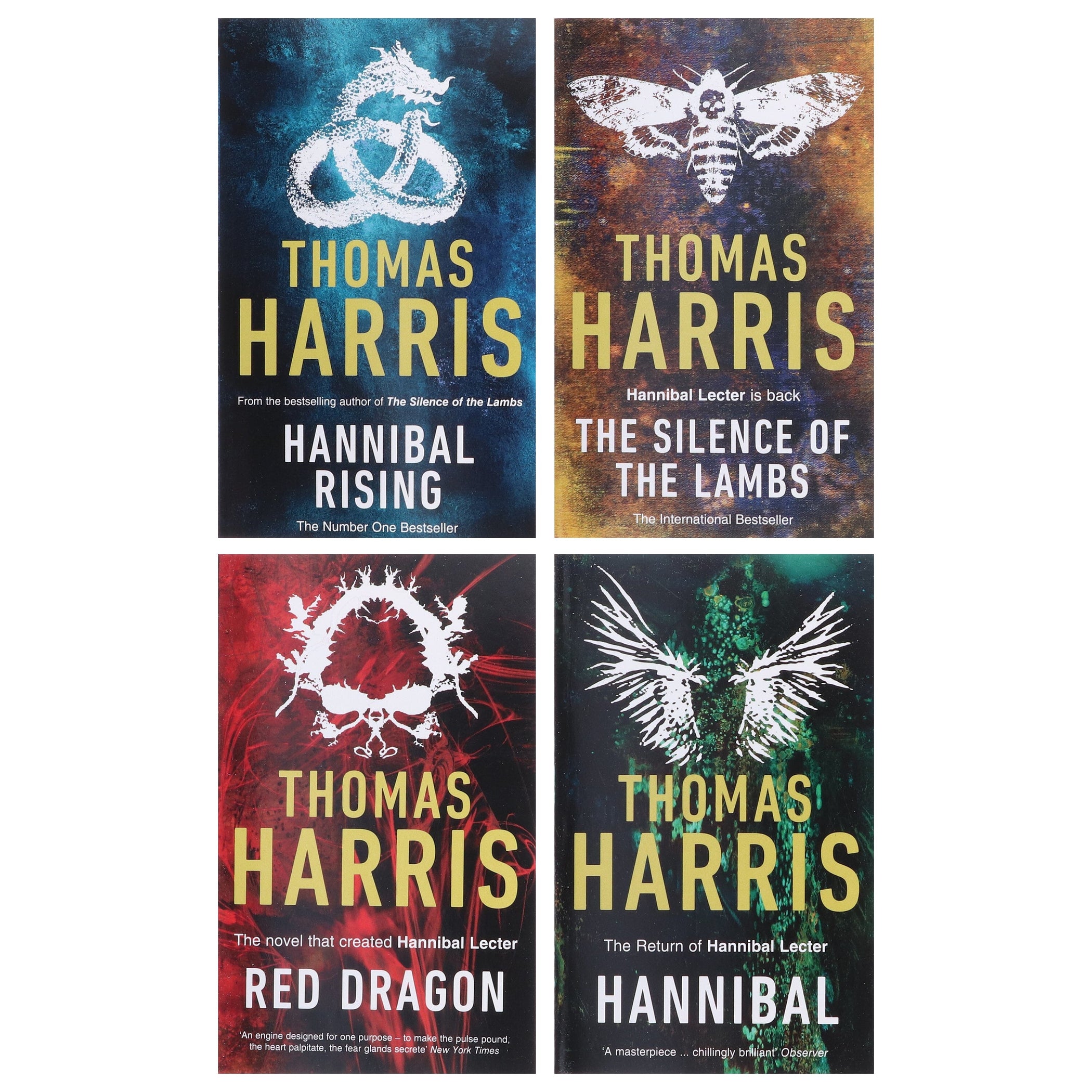 Hannibal Lecter by Thomas Harris: Book 1-4 Collection Set - Fiction ...