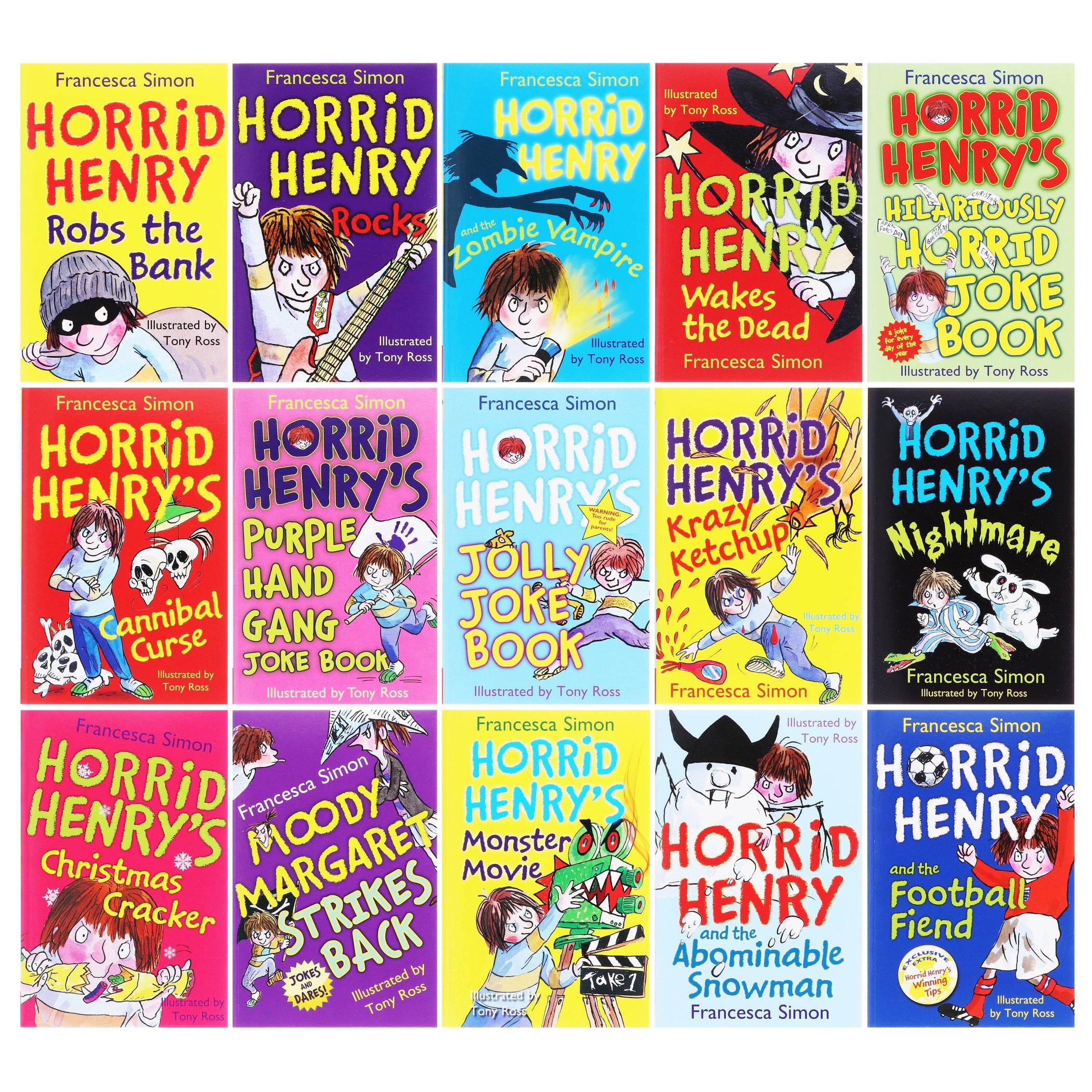 Horrid Henry by Francesca Simon: The Complete Story Collection 30 Book ...