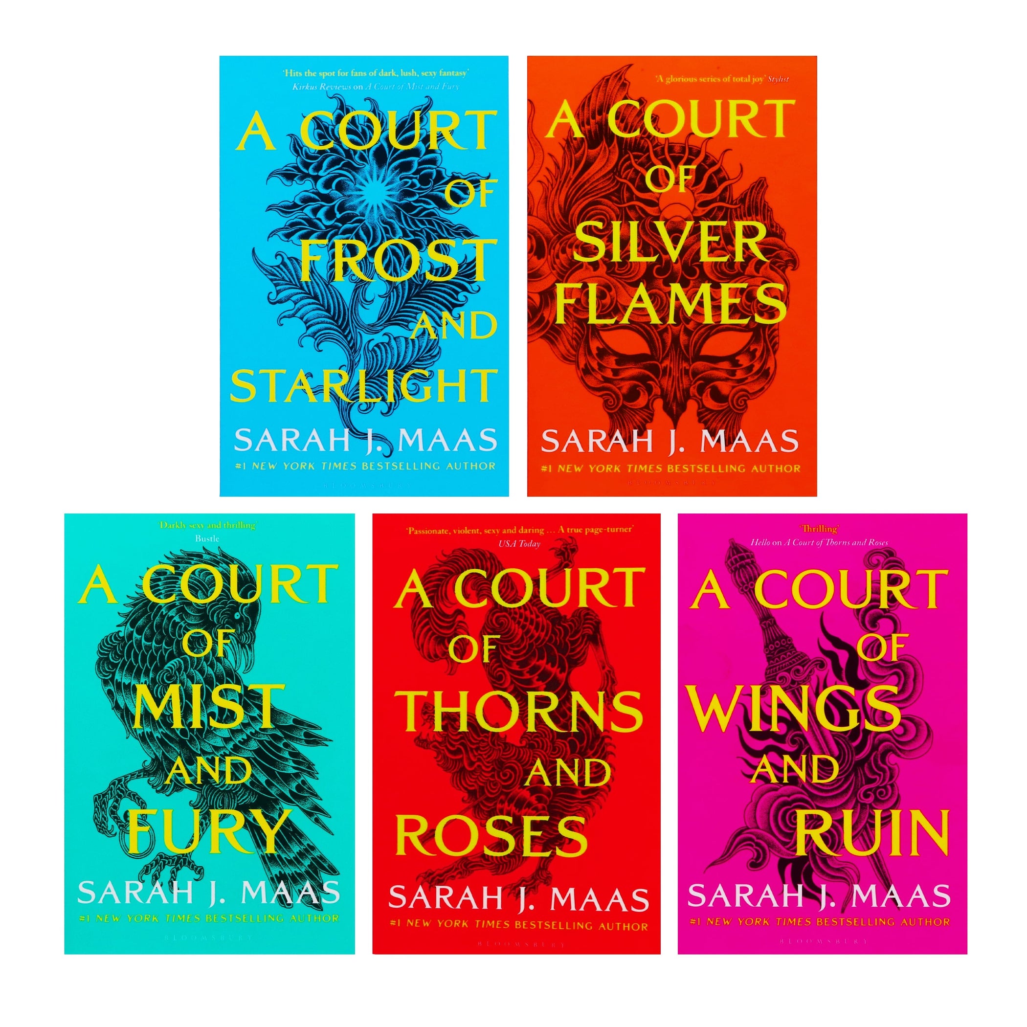 A Court of Thorns and Roses Series by Sarah J. Maas: 5 Books Collectio ...