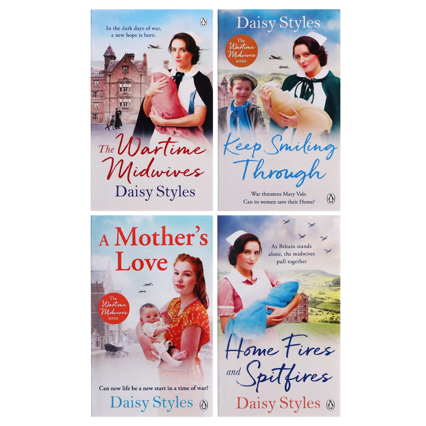 Wartime Midwives Series By Daisy Styles 4 Books Collection Set - Ficti ...